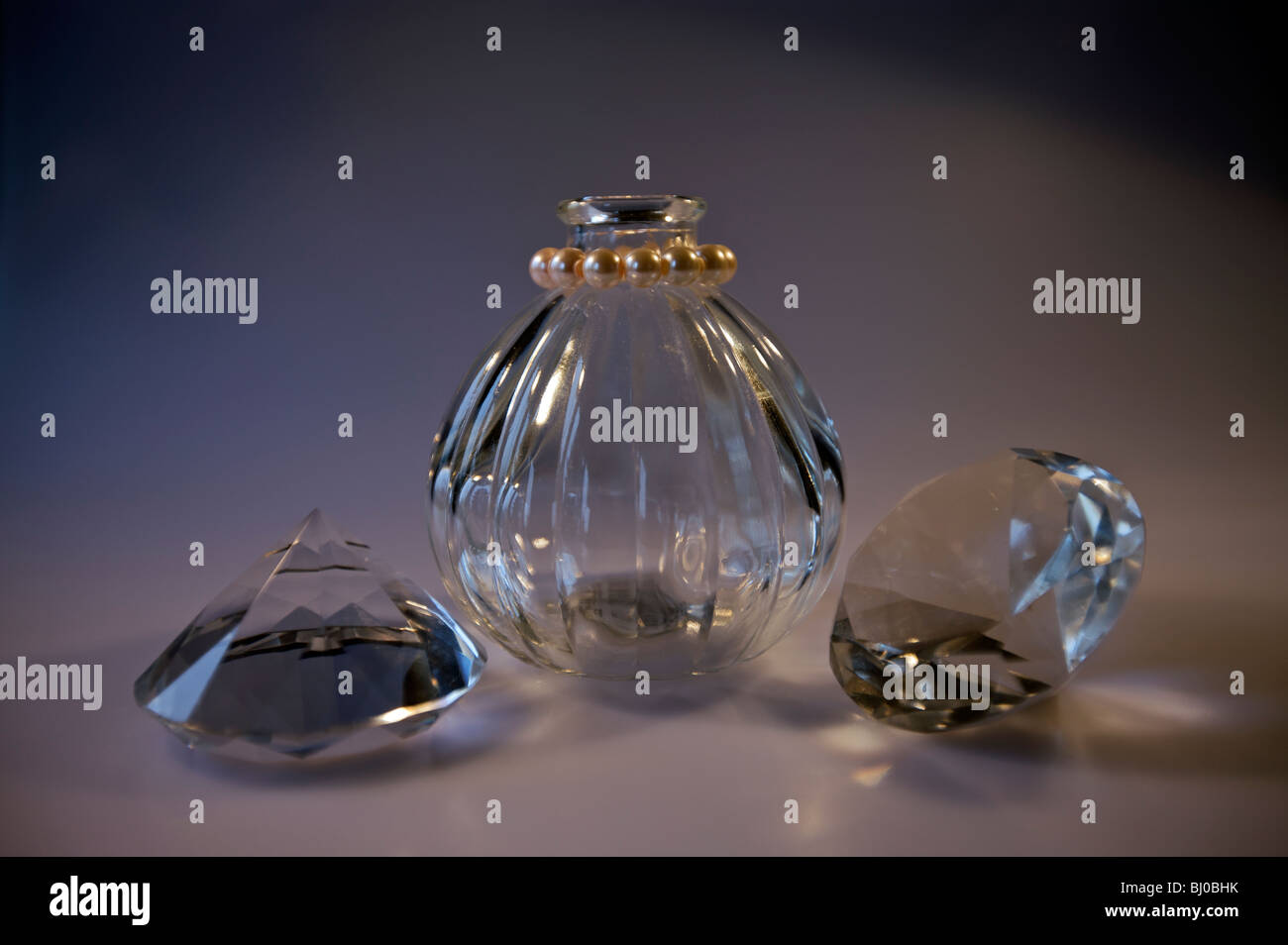 crystal glass objects Stock Photo - Alamy