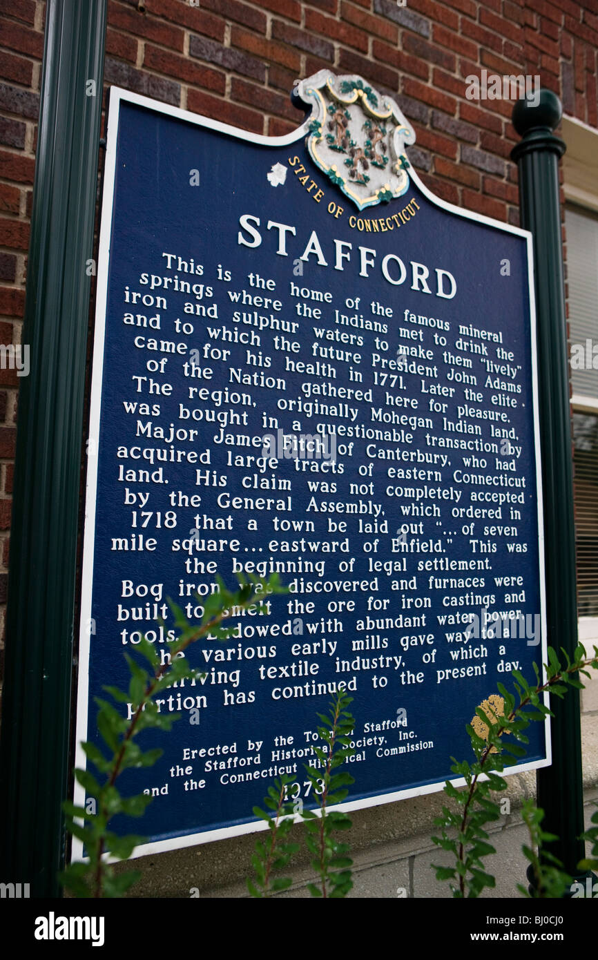 Stafford - The home of the famous mineral springs where the Indians met ...