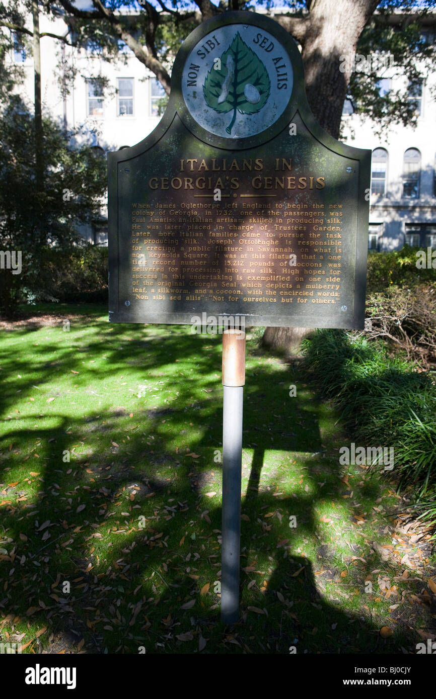 Non Sibi, Sed Aliis - Italians In Georgia's Genesis - When James ...