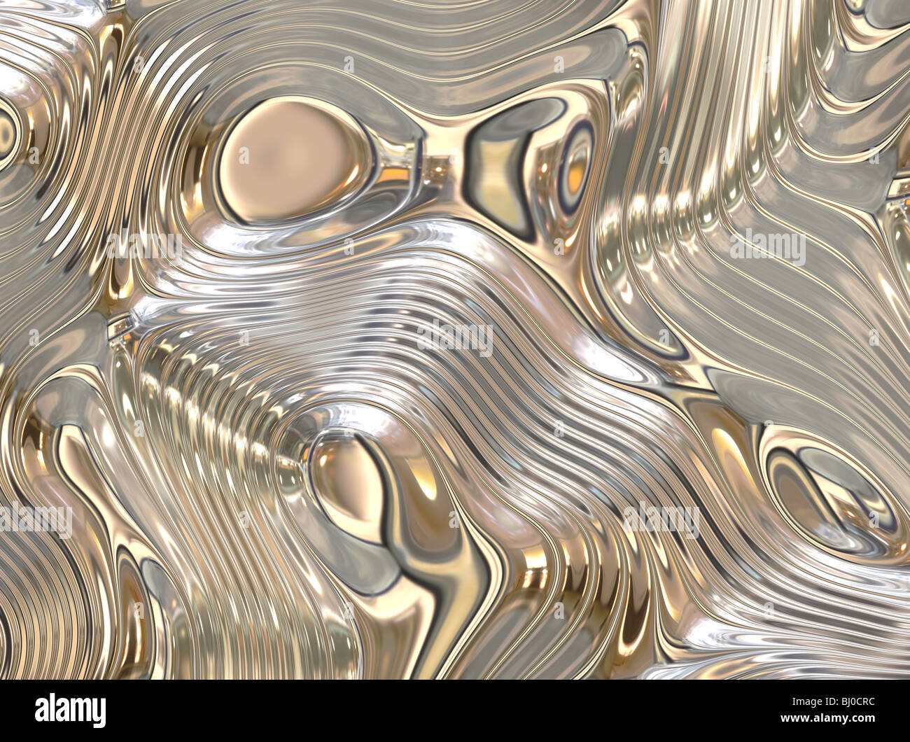 Liquid Metal Abstract Background with Fluid Ripples Stock Photo - Alamy