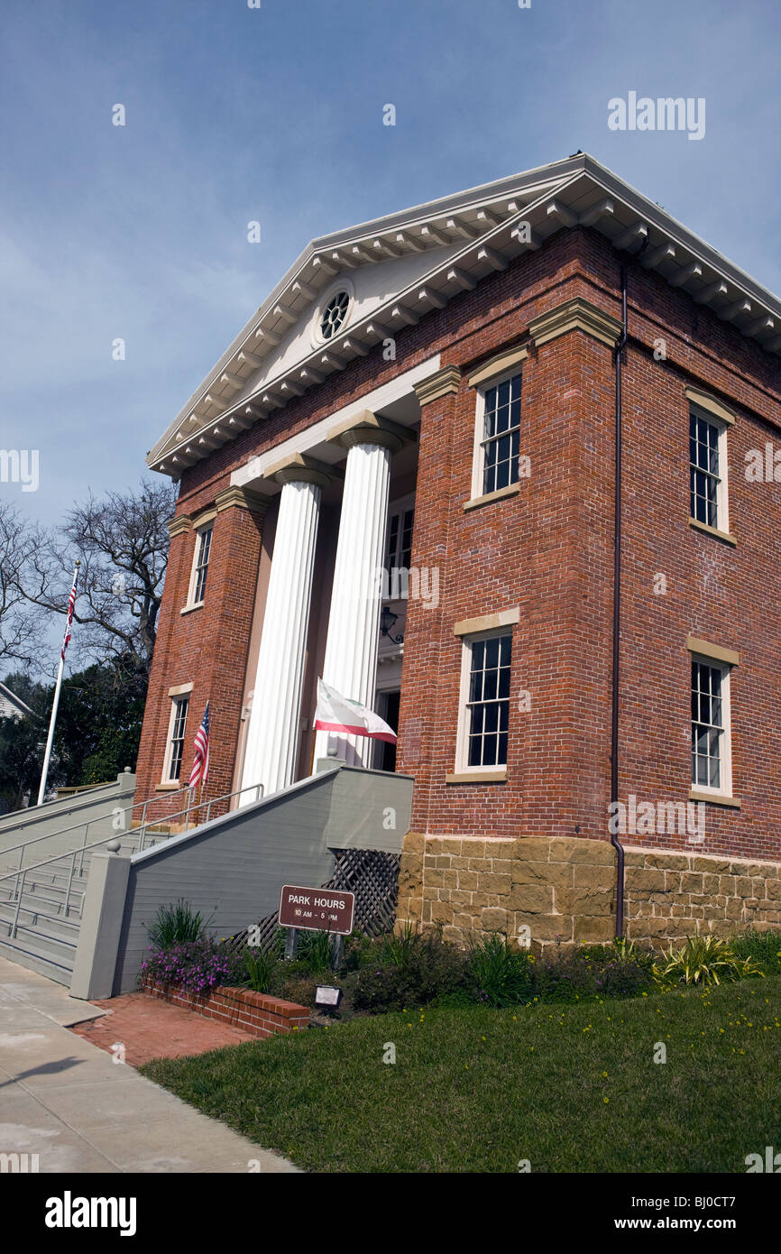 Exterior of Old California State Capitol building at Benicia ...