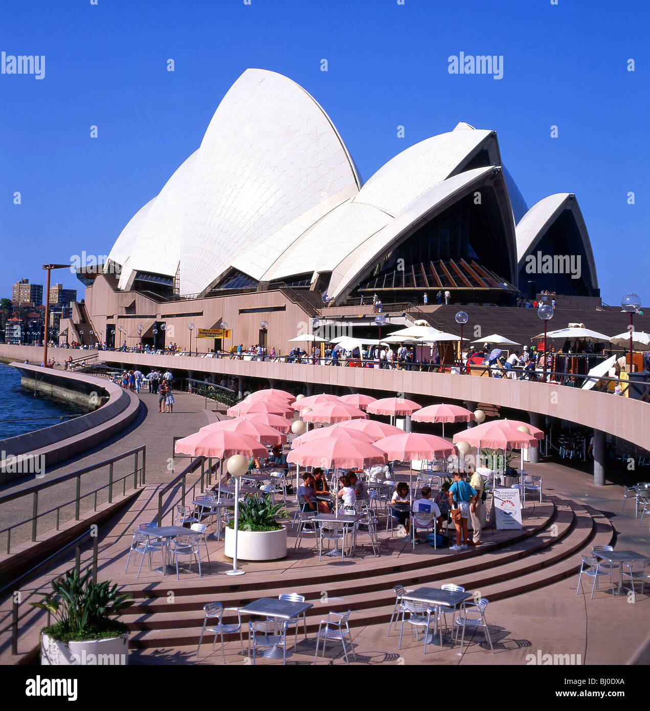 Sydney Opera House showing outdoor restaurant, Sydney, New South Wales ...
