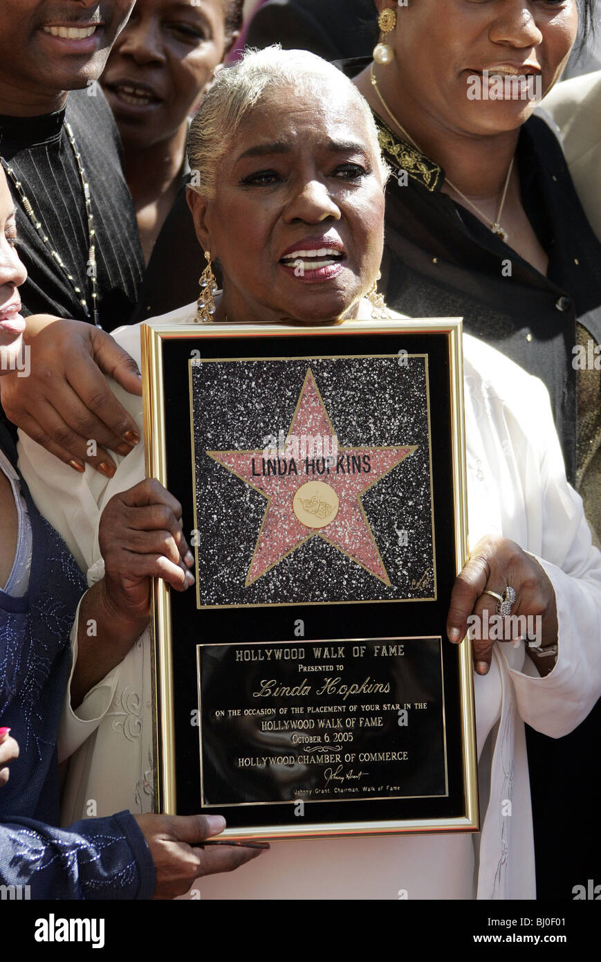 LINDA HOPKINS SINGER HOLLYWOOD LOS ANGLES USA 06/10/2005 Stock Photo ...
