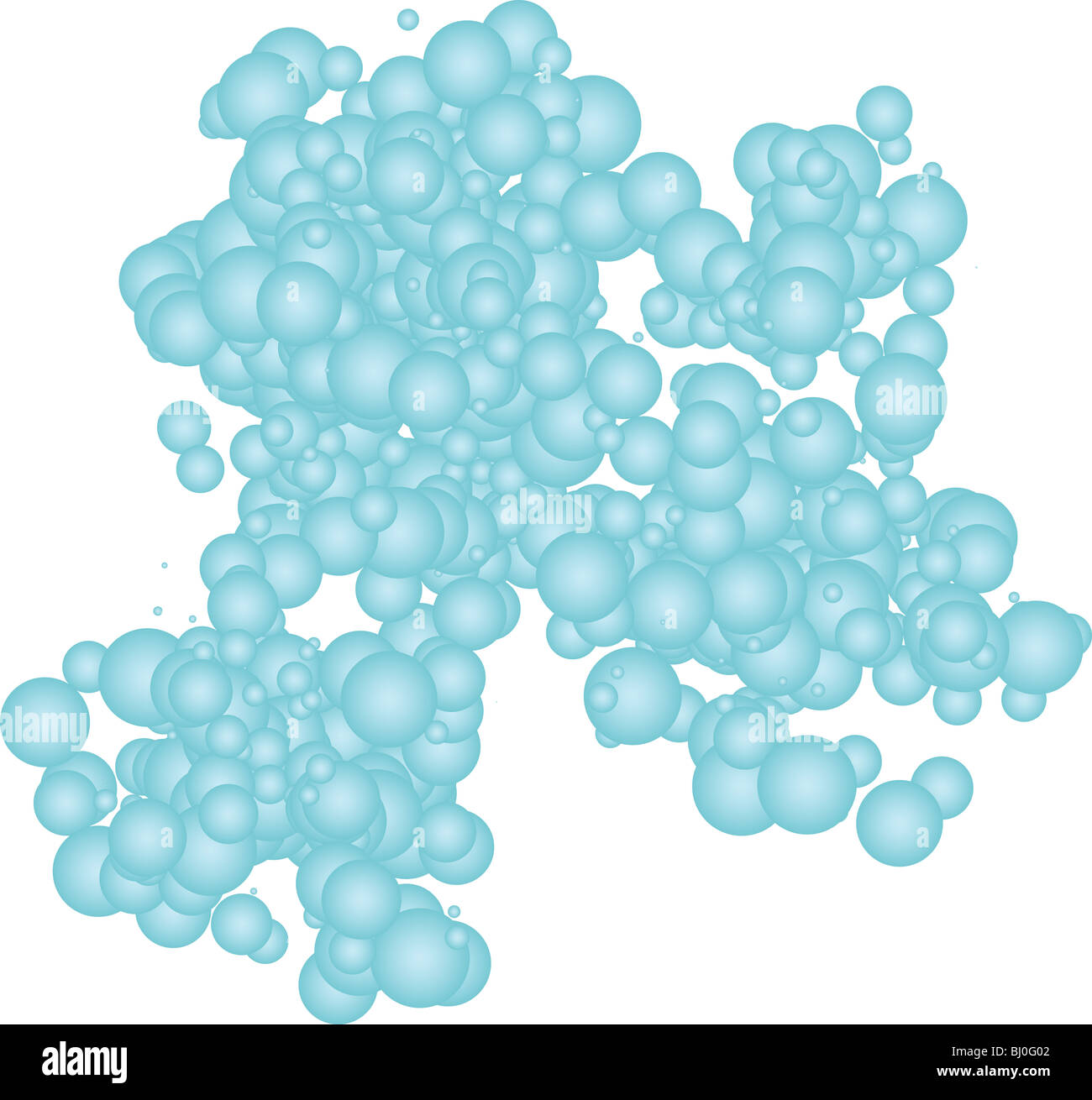 Abstract illustration of round floating bubbles circles Stock Photo - Alamy