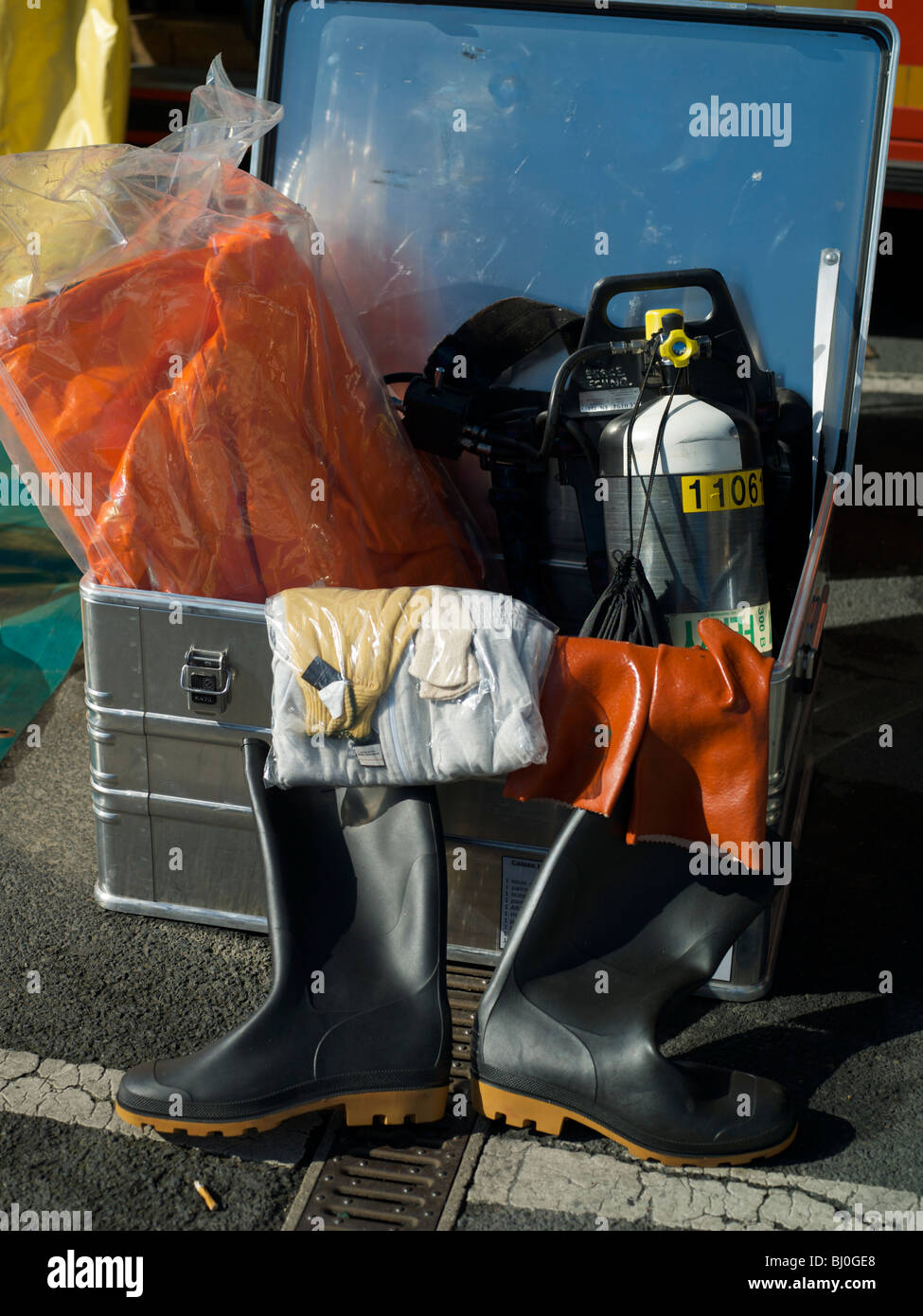 Fire fighting equipment France Stock Photo - Alamy
