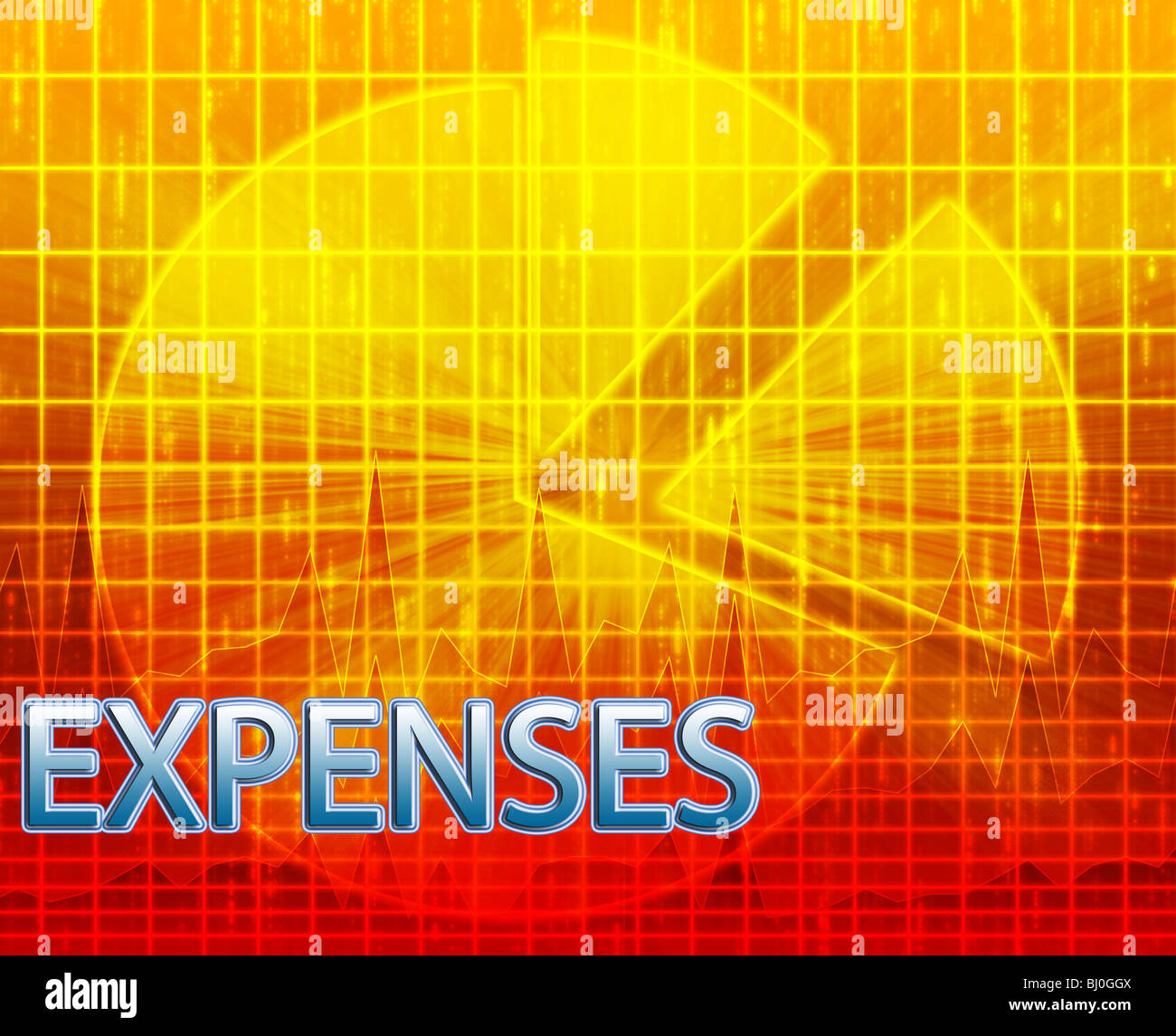 Illustration of expenses budgeting finance and business pie chart Stock ...