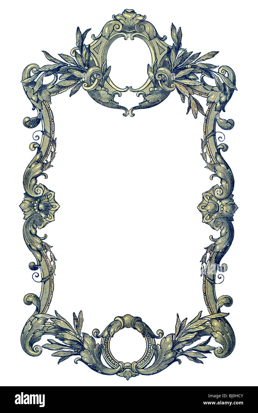 White frame in luxury Cut Out Stock Images & Pictures - Alamy