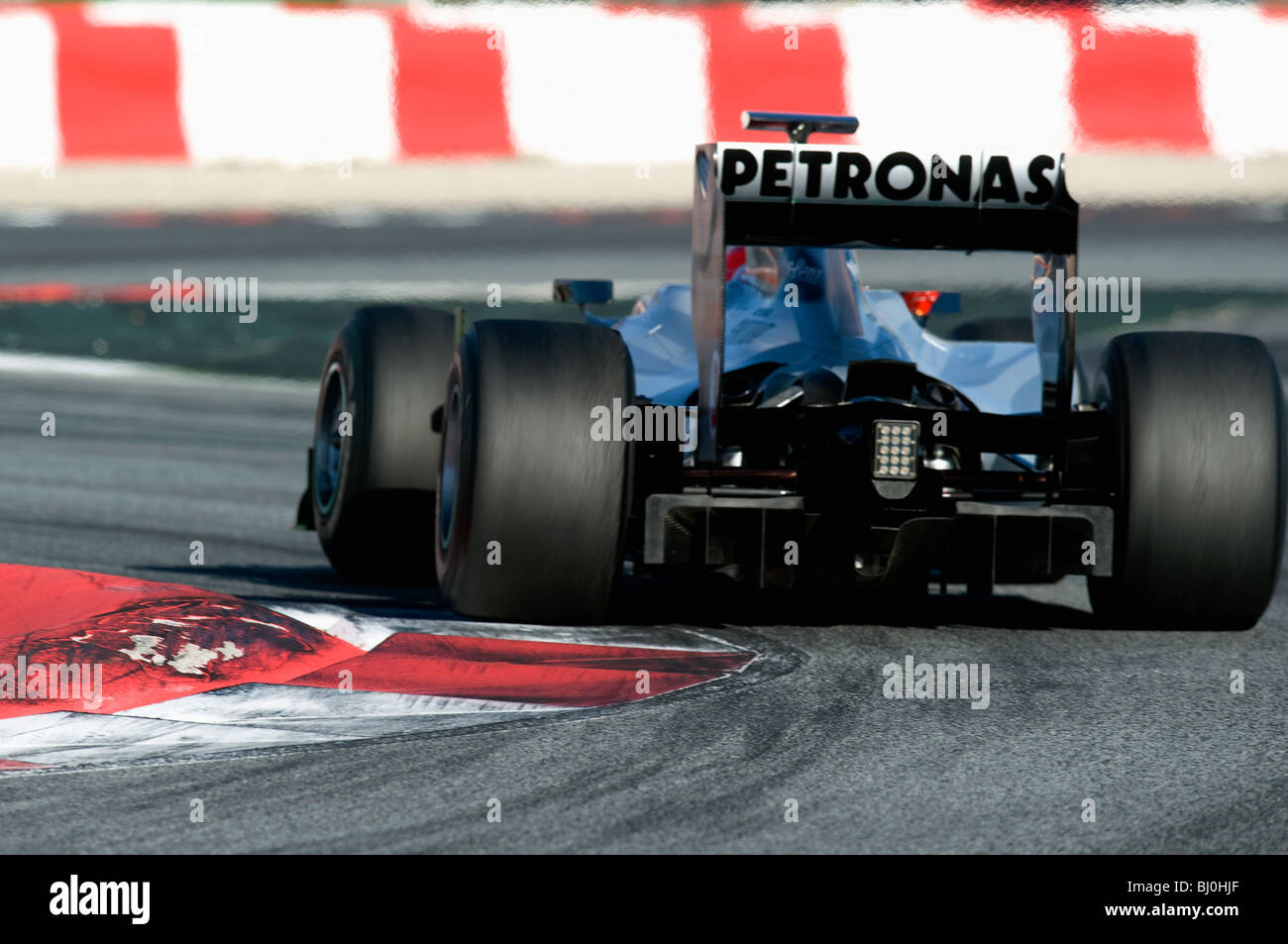 Michael Schumacher (GER) in the Mercedes MGP W01 racecar during Formula ...