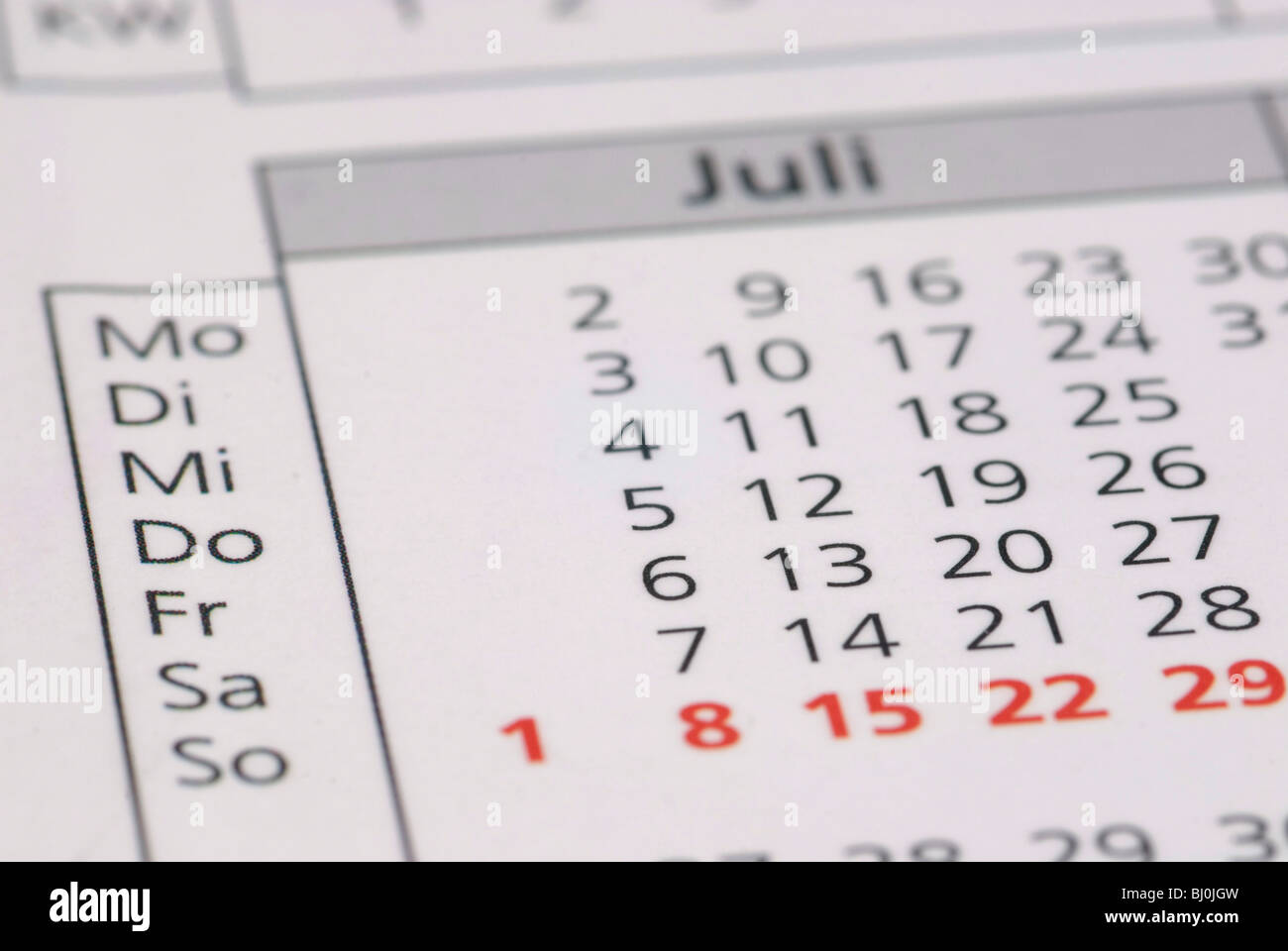 Month calendars hi-res stock photography and images - Alamy