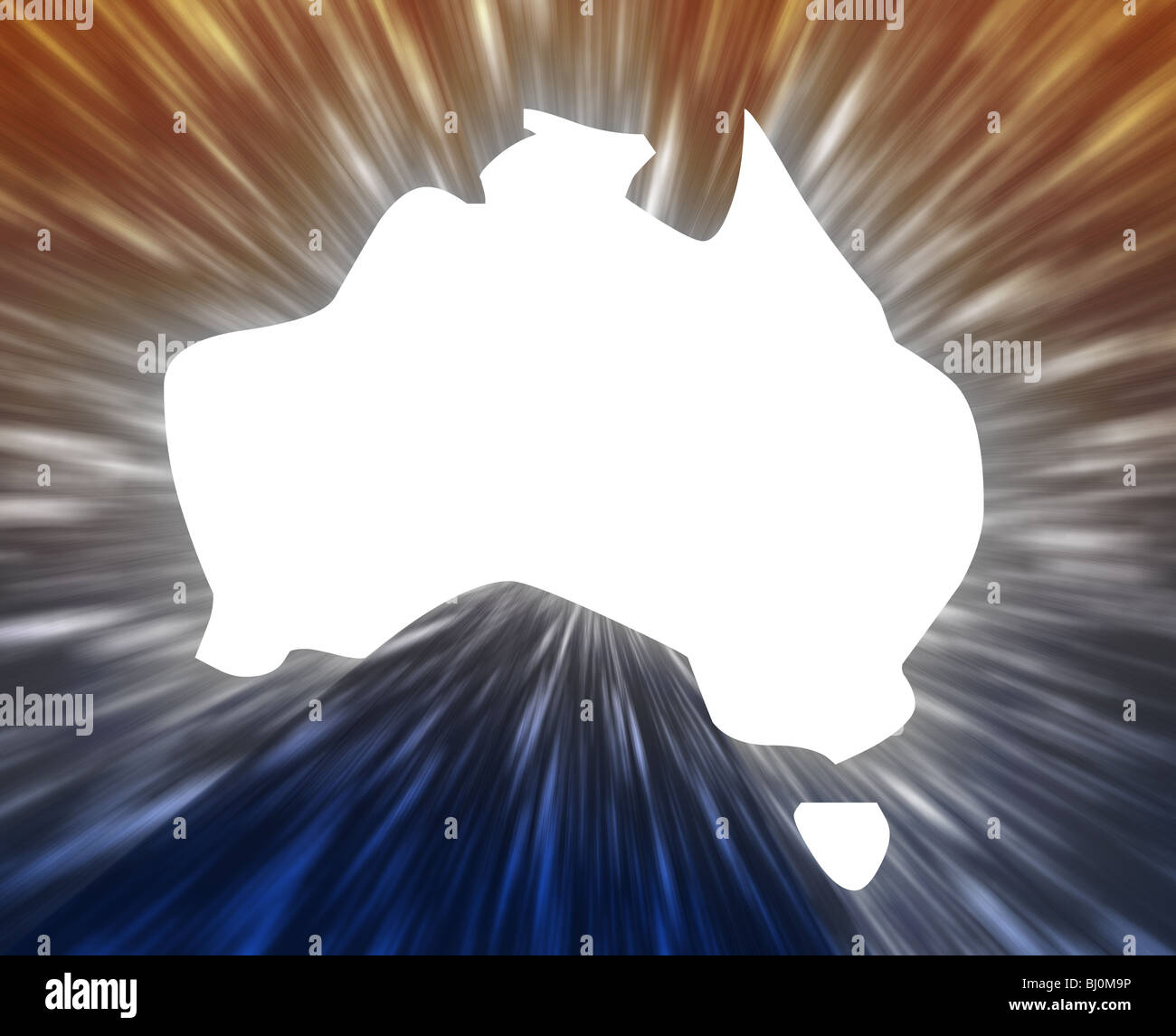 Map of Australia, abstract graphical design illustration Stock Photo ...
