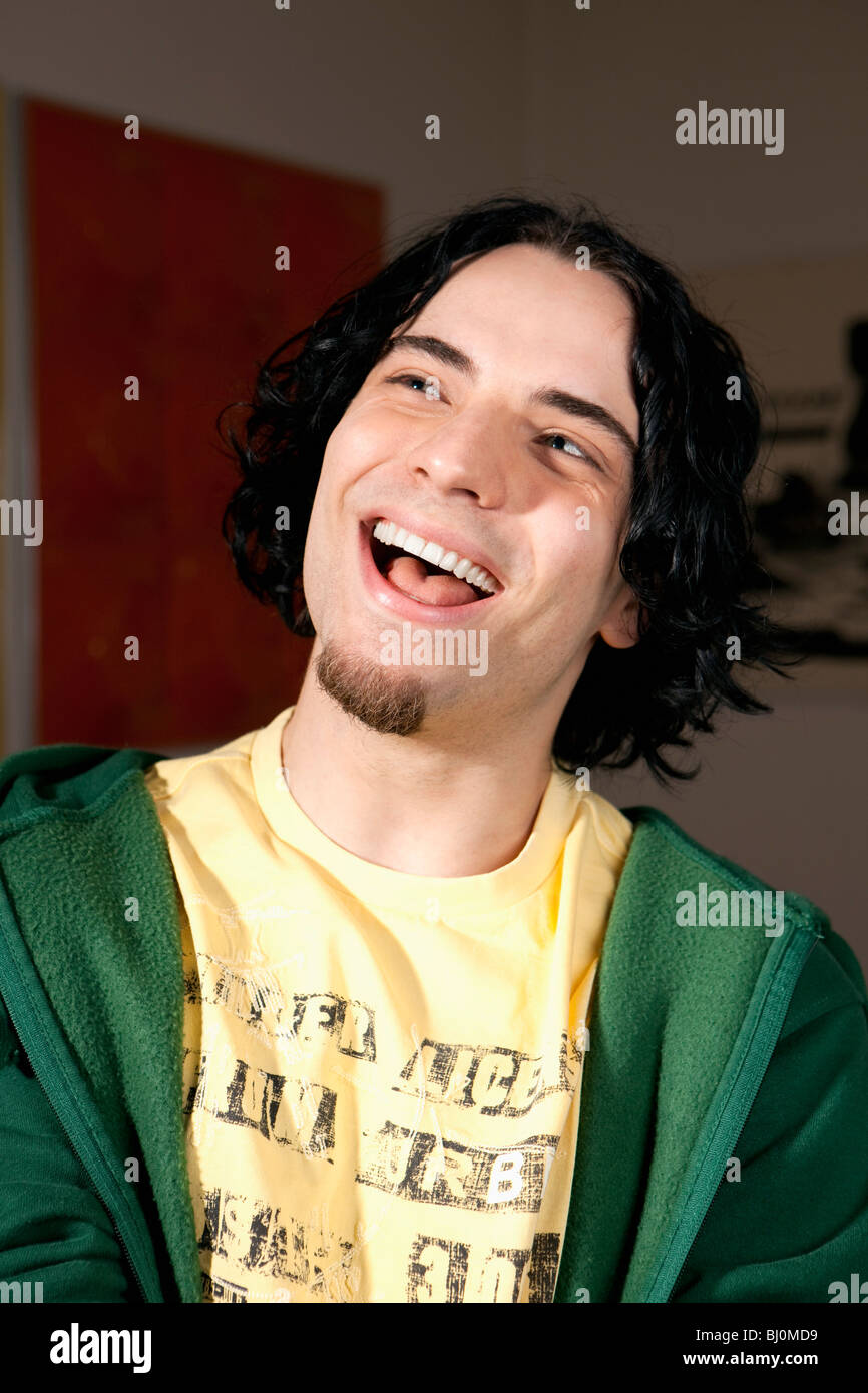 Student flat man young hi-res stock photography and images - Alamy