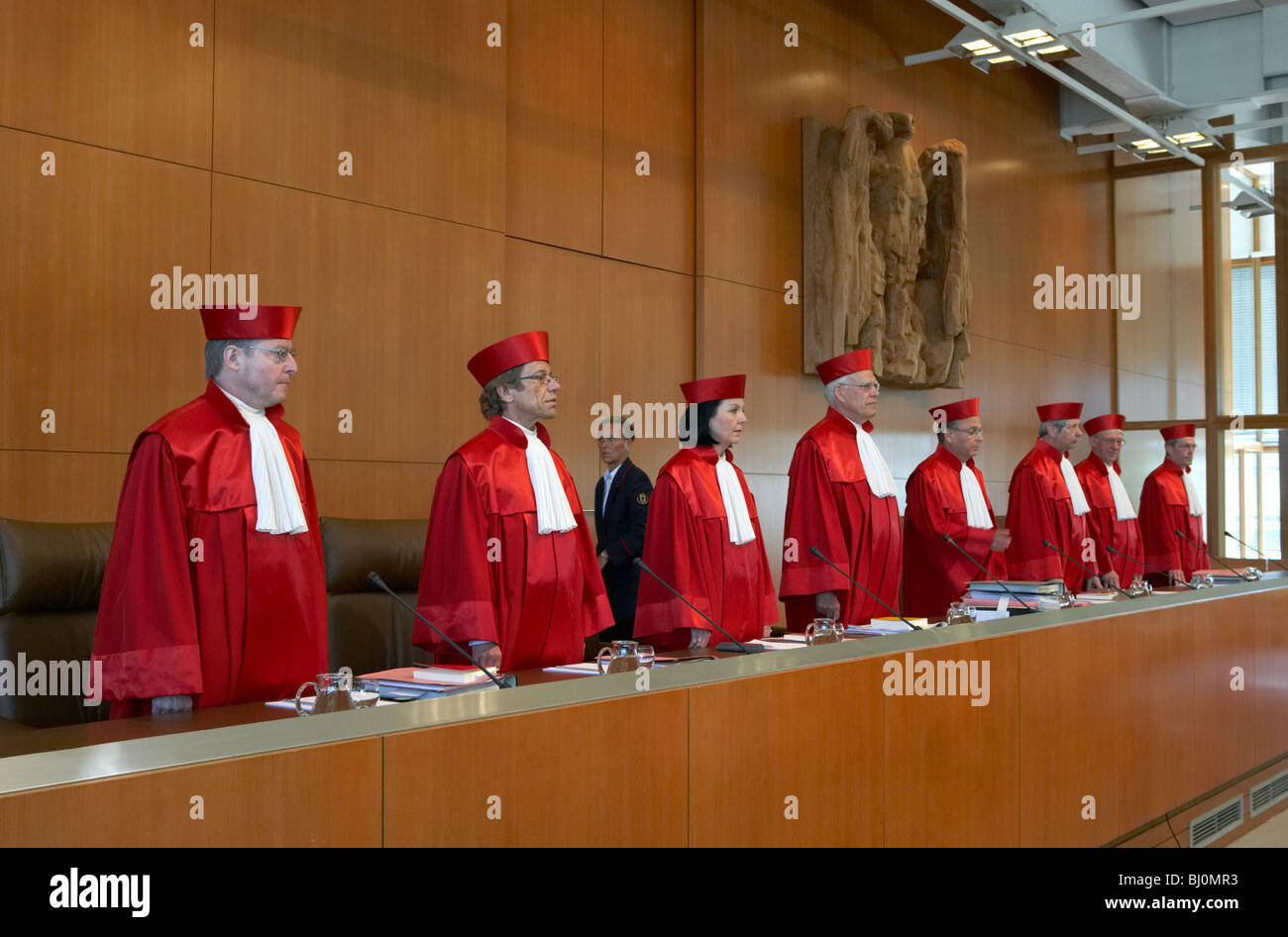 The first senate of the Federal Constitutional Court, Karlsruhe ...