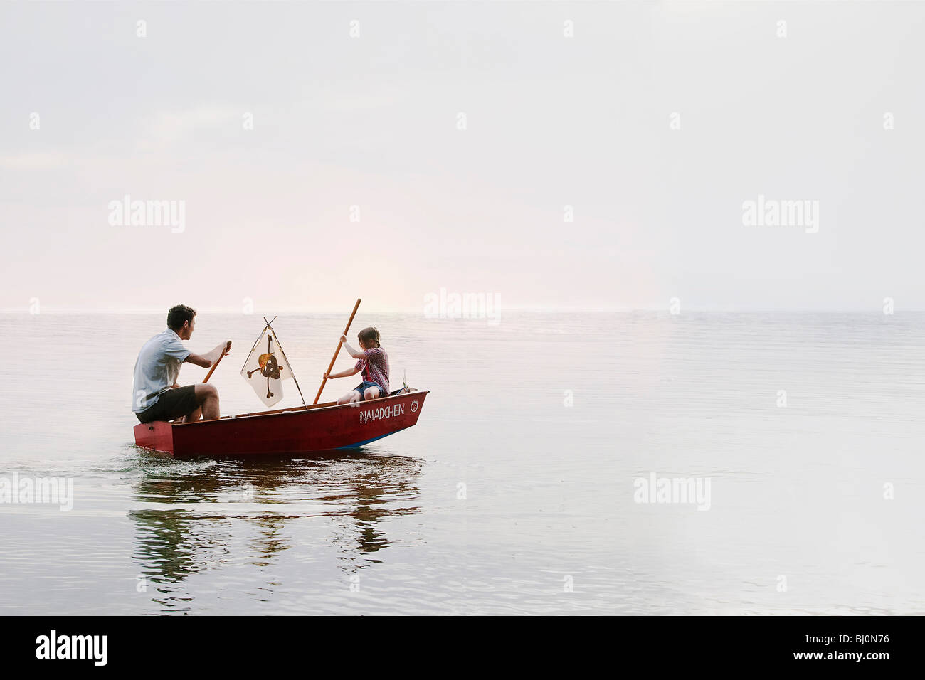 Child rowing boat hi-res stock photography and images - Alamy