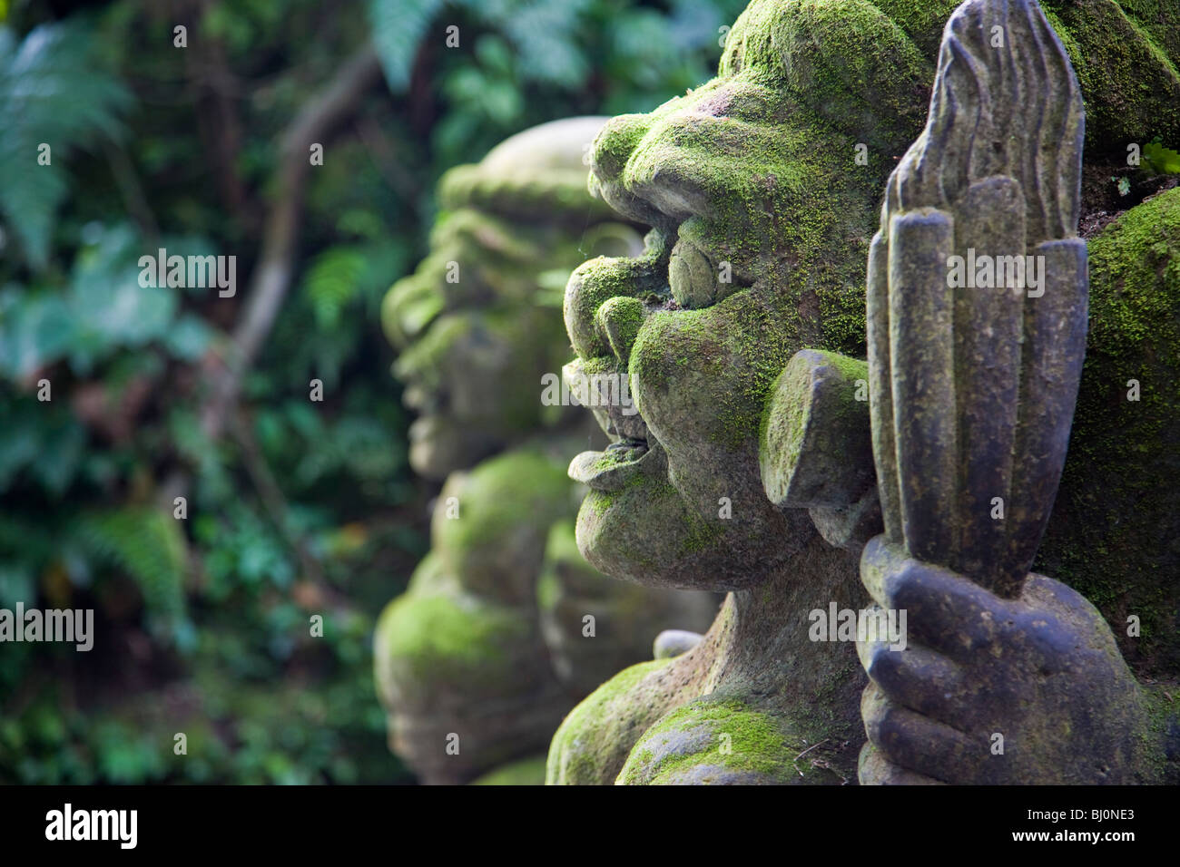 sculptures in ubud monkey forest on bali Stock Photo - Alamy