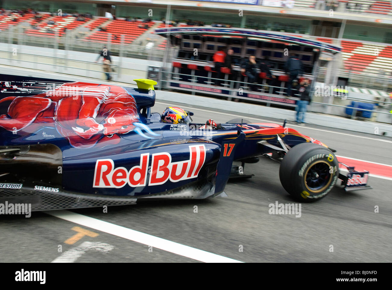 Jaime ALGERSUARI (ESP) in the Toro Rosso STR5 race car during Formula 1 ...