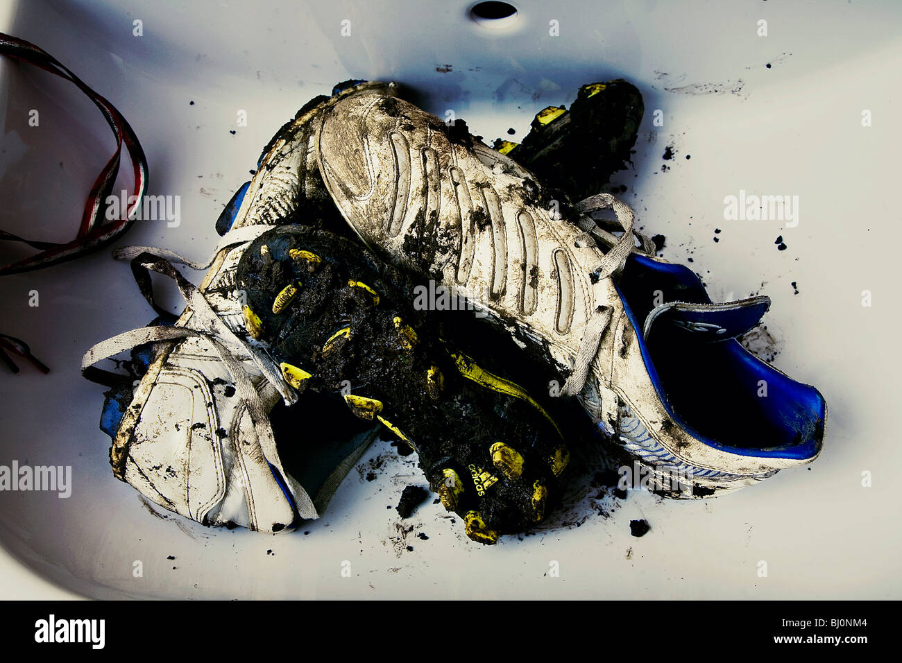 Cleaning football boot hi-res stock photography and images - Alamy