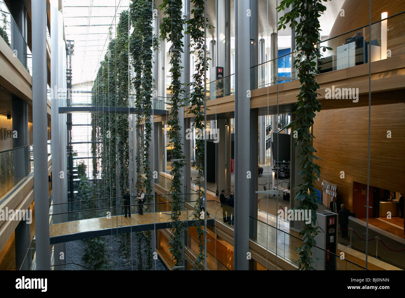 Interior of the European Parliament building, Strasbourg, France Stock ...