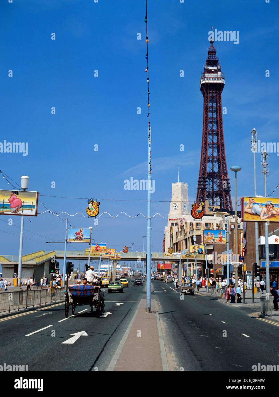 Blackpool Tower and promenade Stock Photo - Alamy