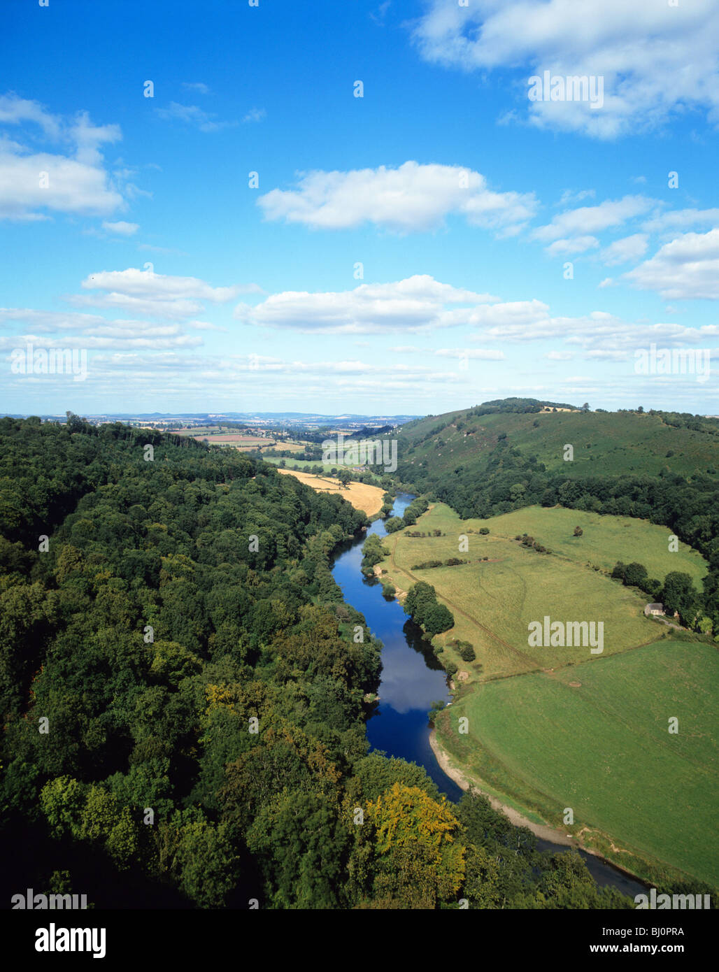 View from Symonds Yat Rock the famous beauty spot which overlooks a ...