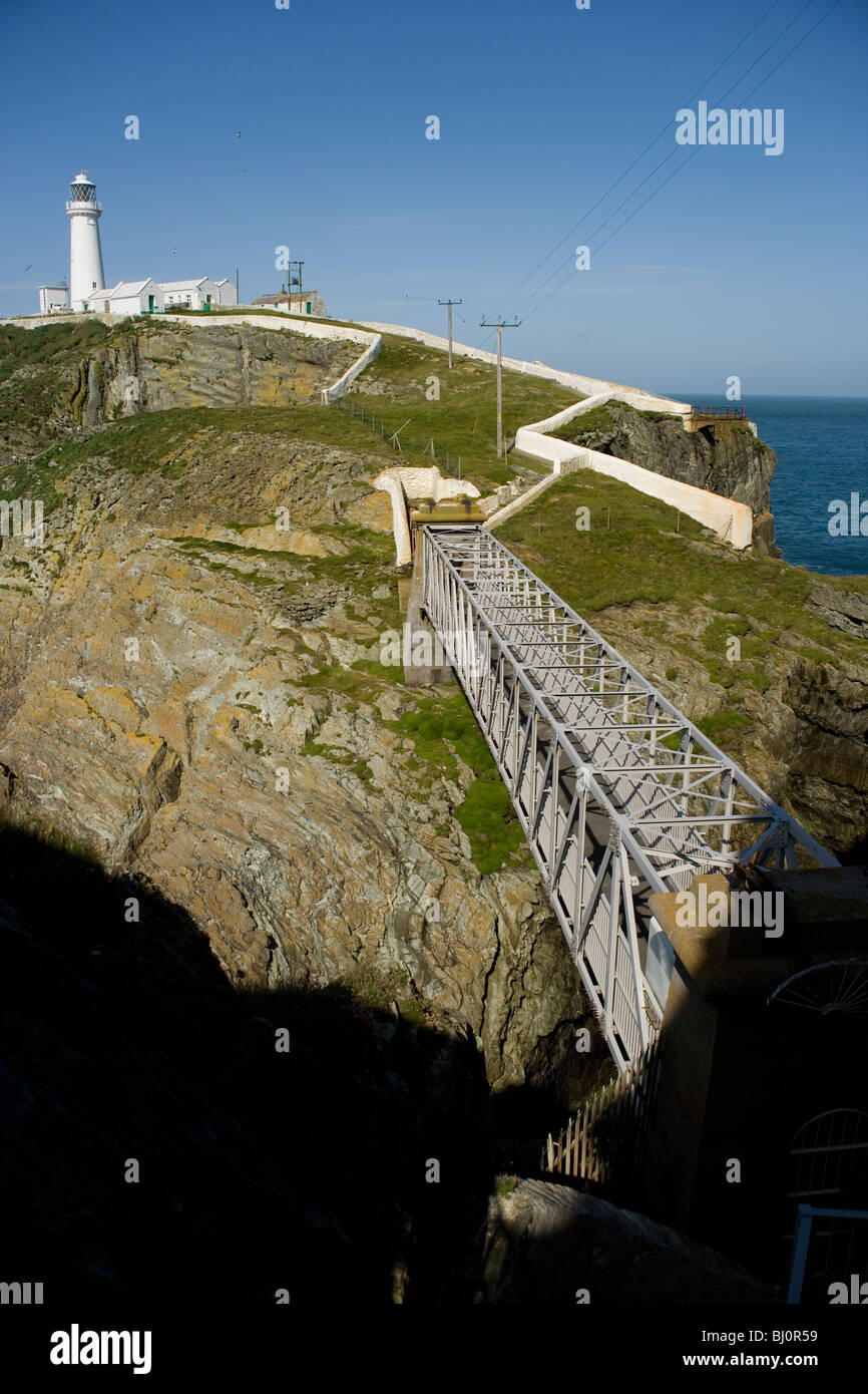 South Stack Lighthouse on Holy Island, Anglesey, North Wales Stock ...