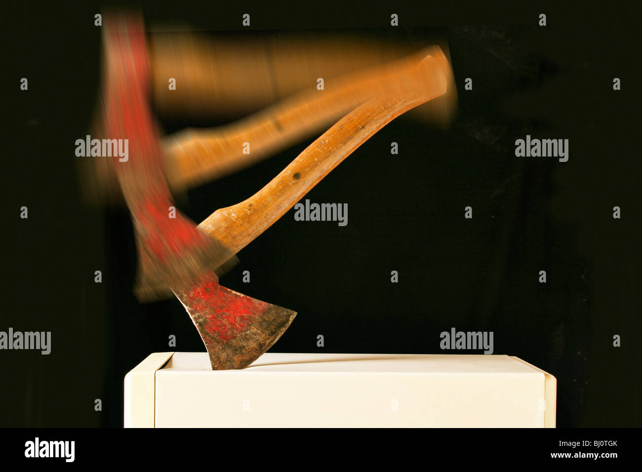 computer with axe Stock Photo - Alamy