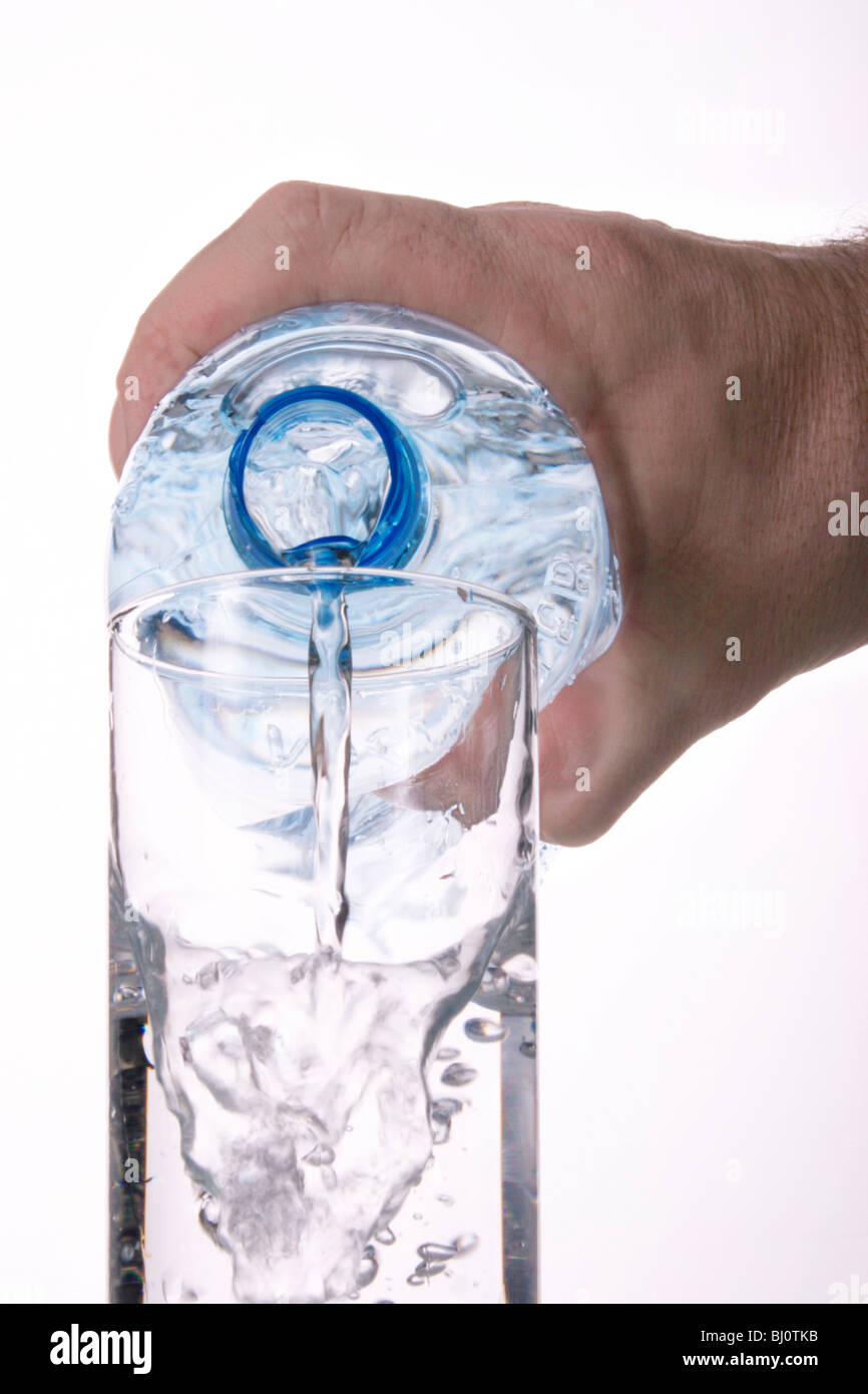 mineral water with glass Stock Photo - Alamy