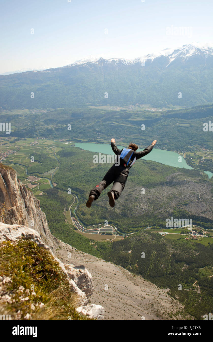 Cliff Jump Parachute High Resolution Stock Photography and Images - Alamy