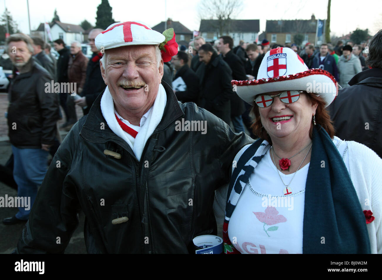 English rugby supporters hi-res stock photography and images - Alamy