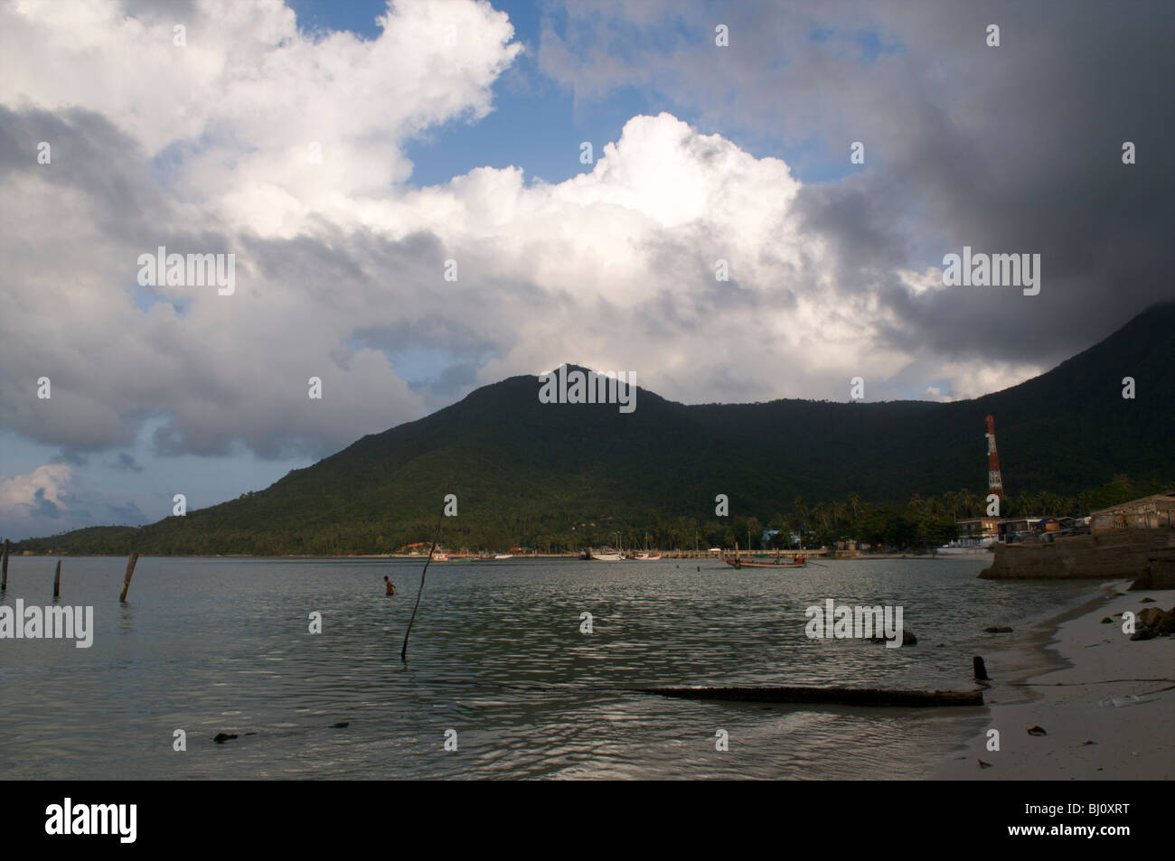 Chaloklum harbor Koh Phangan Thailand Stock Photo - Alamy