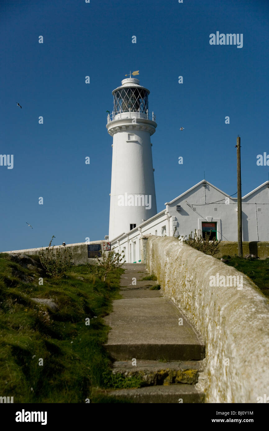 South Stack Lighthouse on Holy Island, Anglesey, North Wales Stock ...