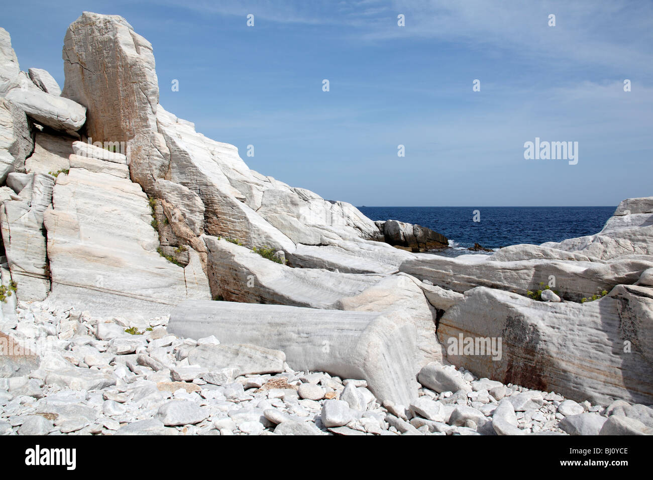Aliki marble quarry hi-res stock photography and images - Alamy