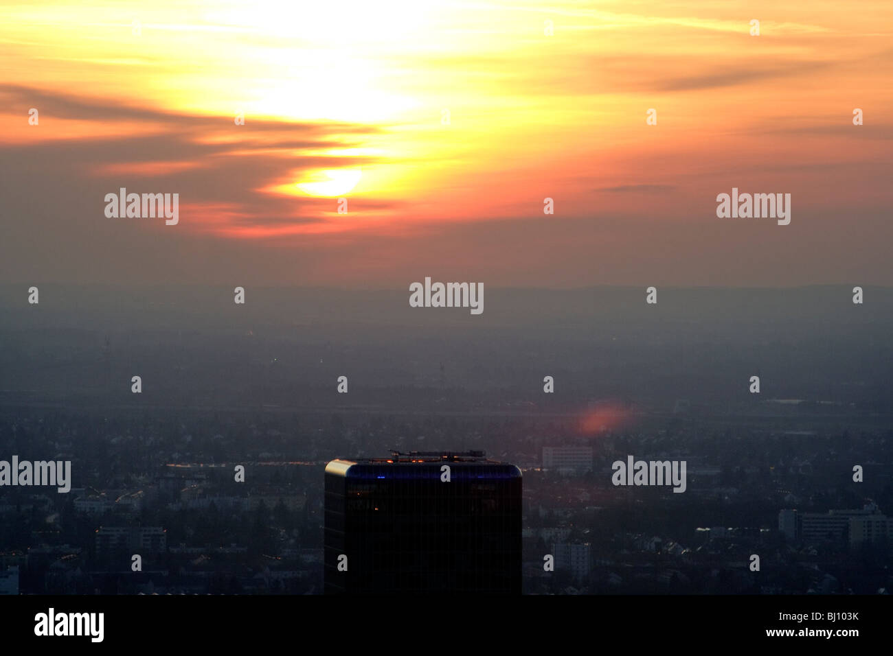 Cityscape at sunset, Munich, Germany Stock Photo - Alamy