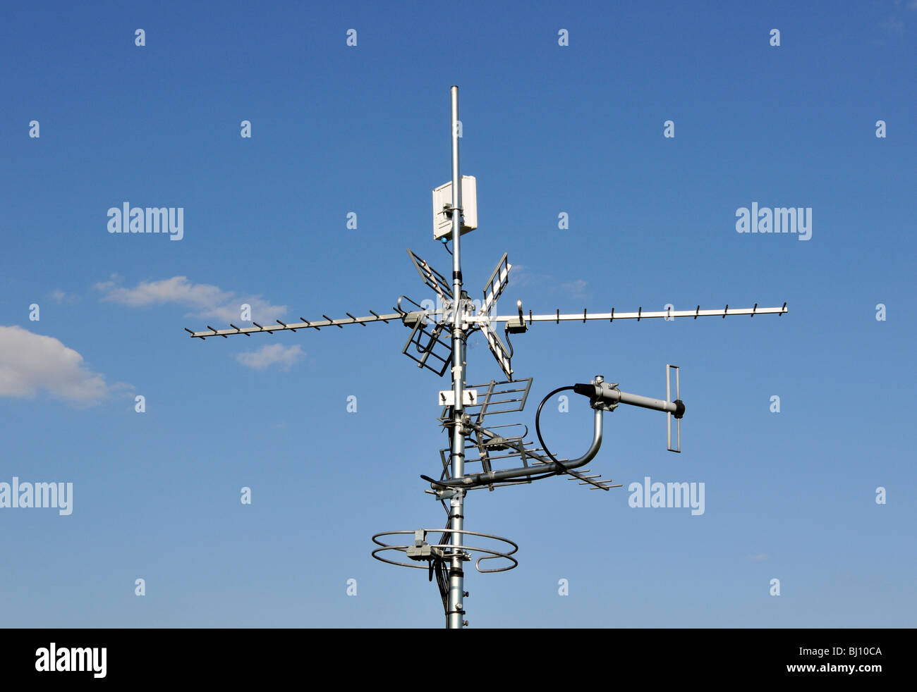 Radio and Television Antennas Stock Photo - Alamy
