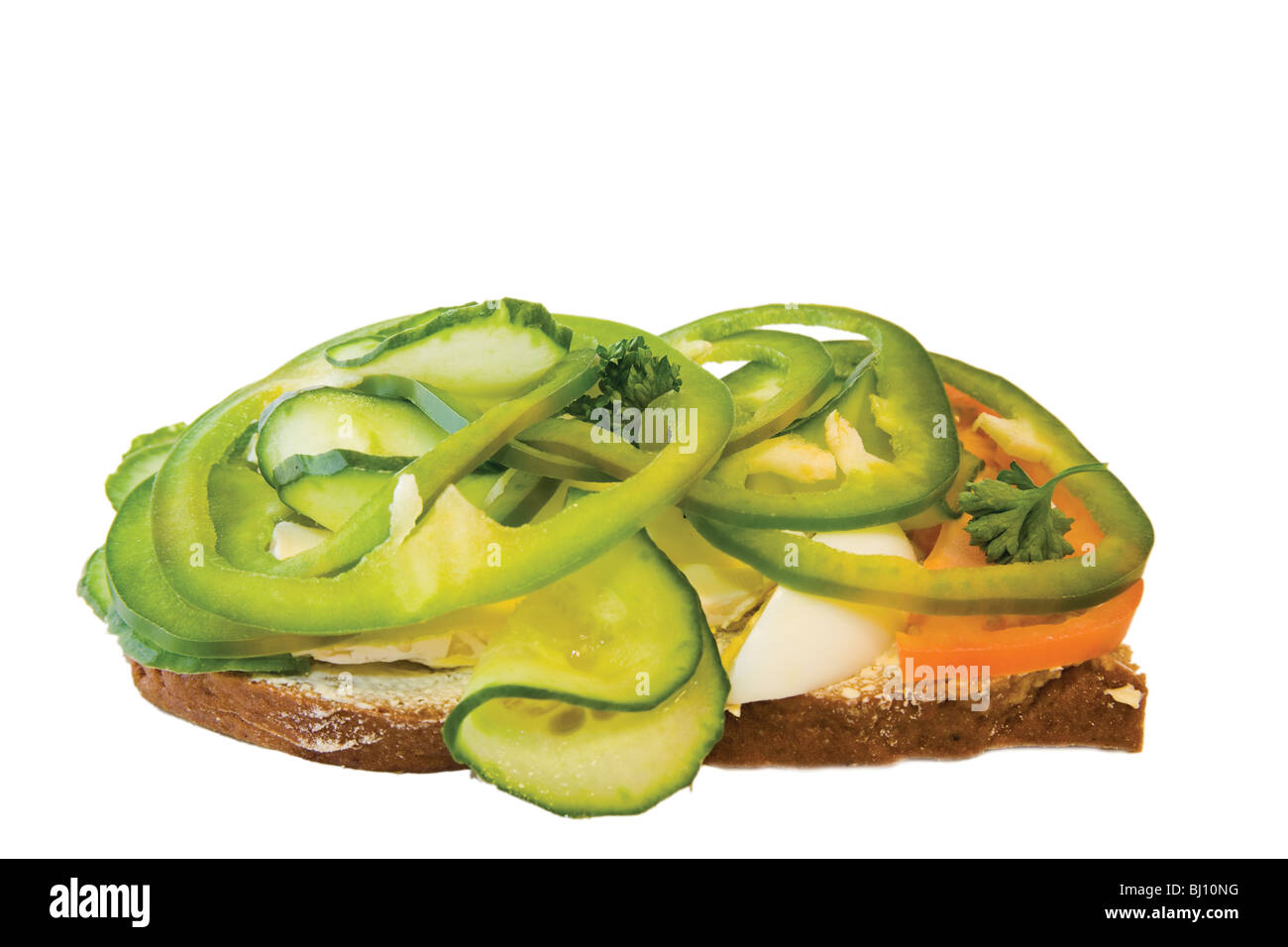 bred with vegetables Stock Photo - Alamy