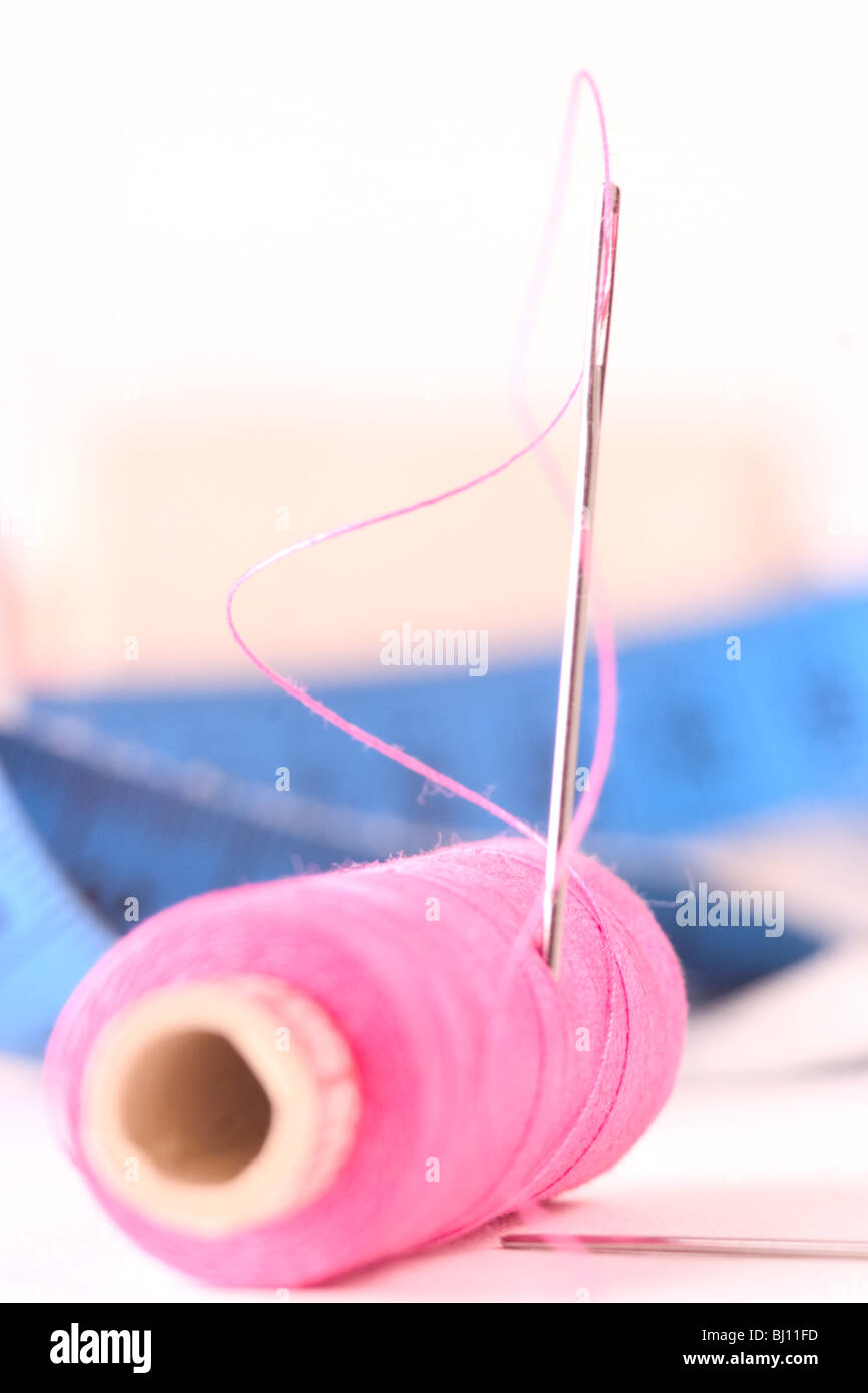 twine with needle Stock Photo - Alamy