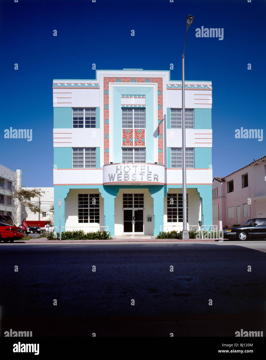 The Hotel Webster Art Deco architectural style building in the ...