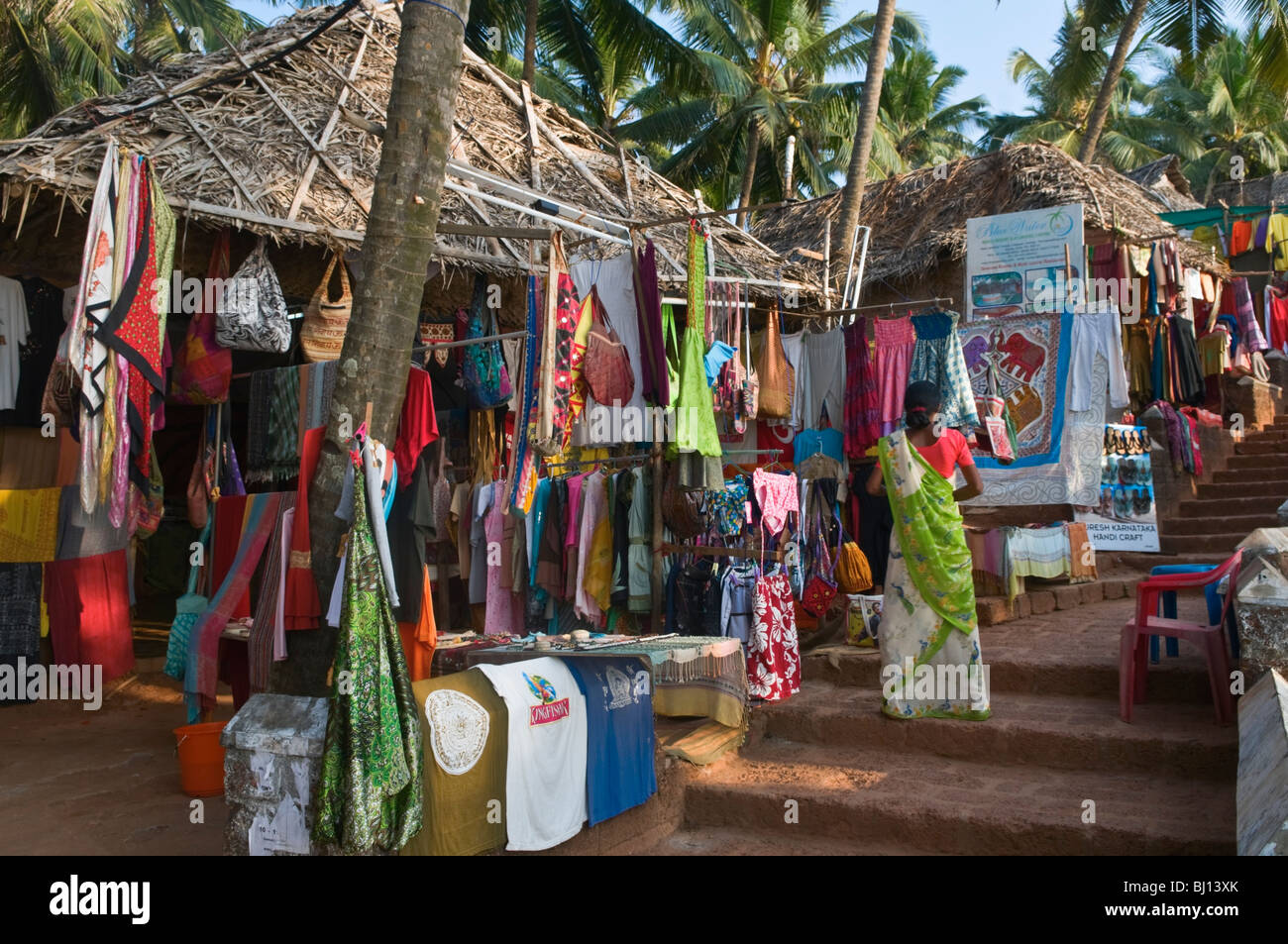 Shops on cliff top path Varkala Kerala India Stock Photo - Alamy Shops on cliff top path Varkala Kerala India Stock Photo - Alamy