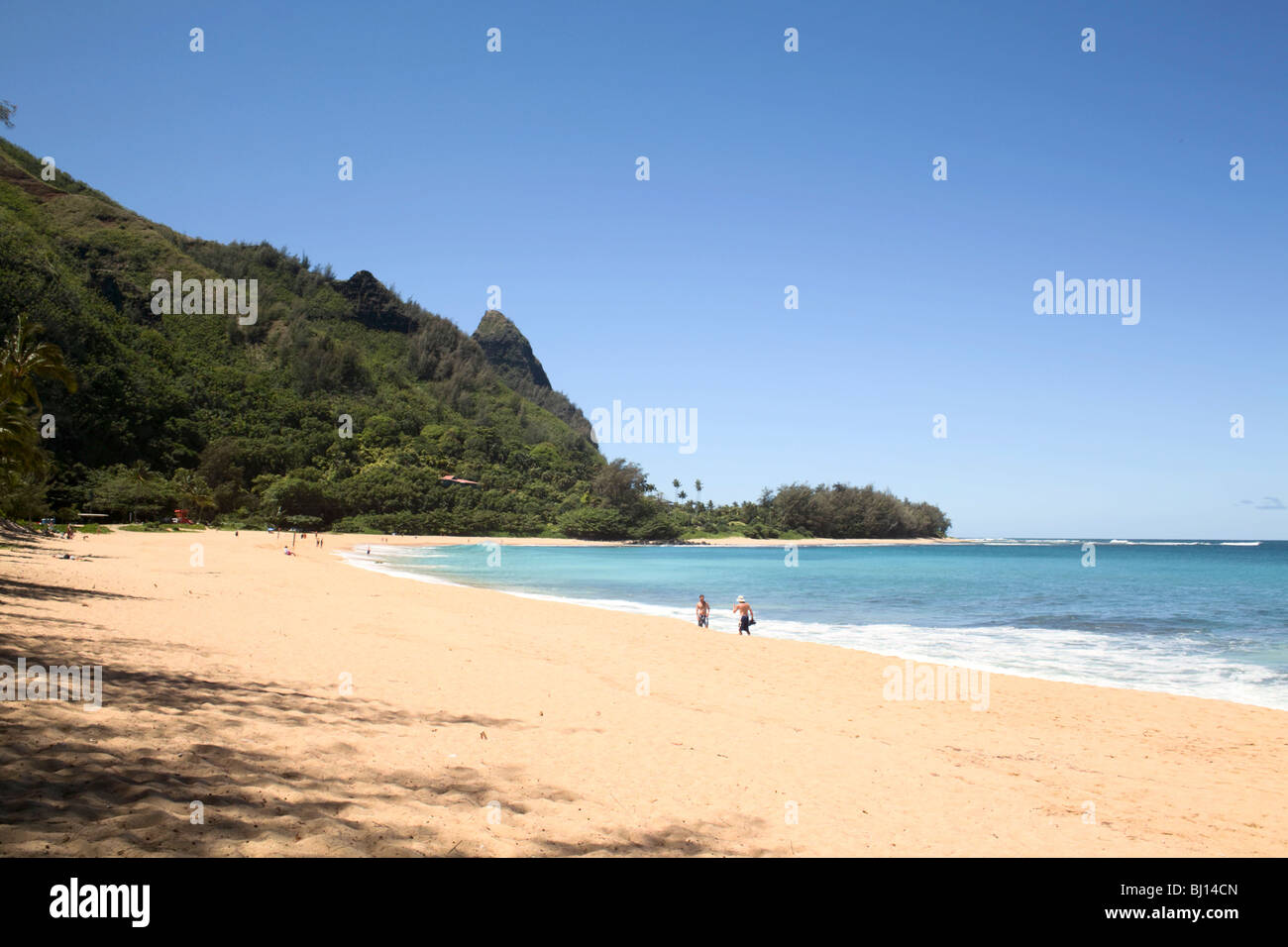 Tunnels Beach Haena Kauai HI Stock Photo - Alamy