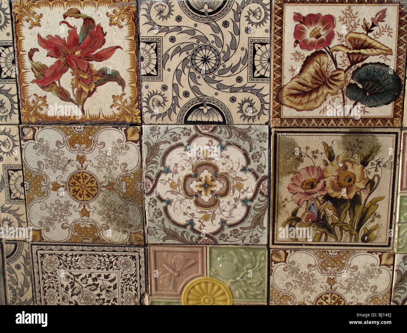 Old ceramic tiles hi-res stock photography and images - Alamy