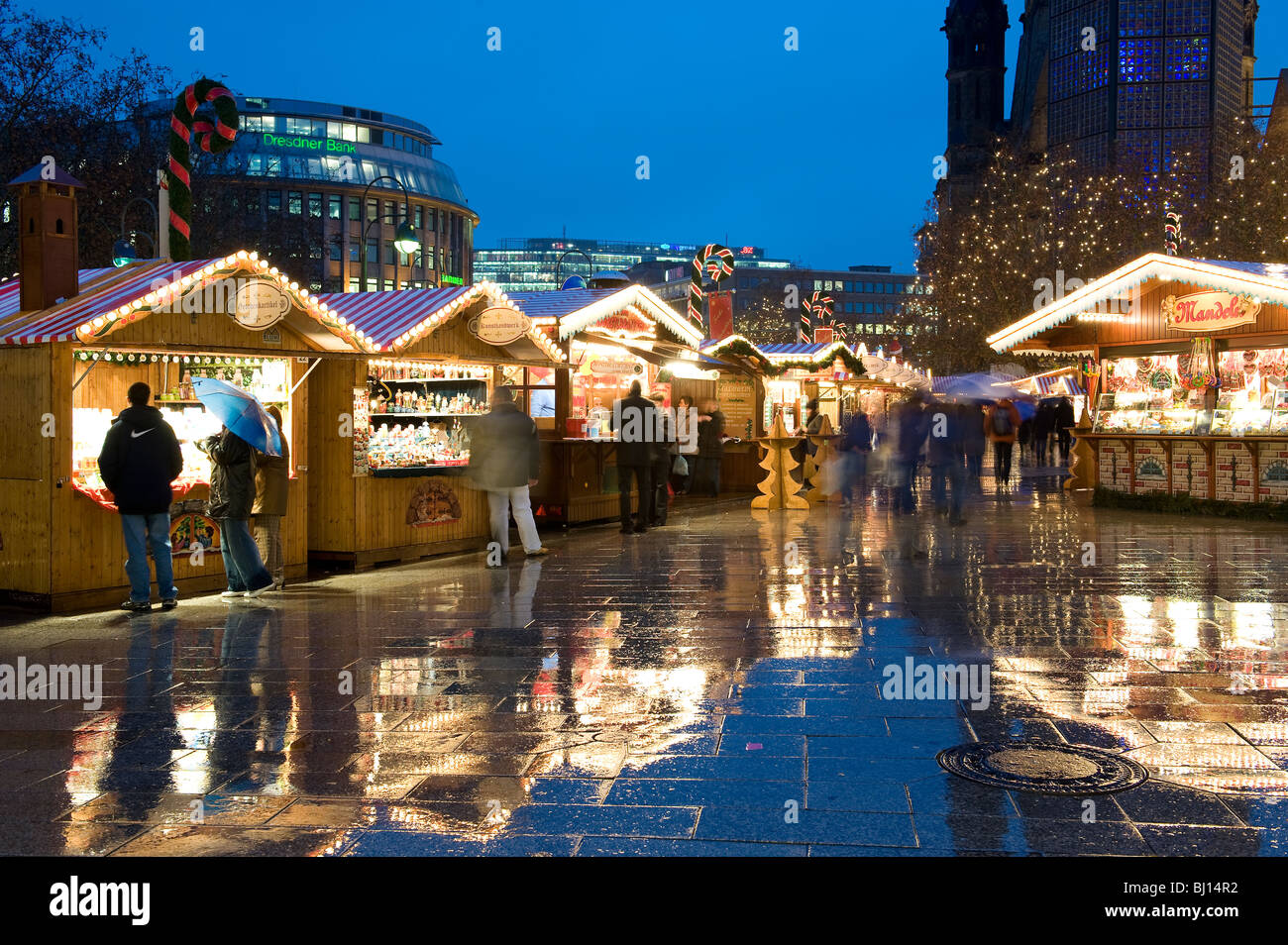 Christmas Markets on the Kurfurstendamm, Berlin. Germany Stock Photo ...