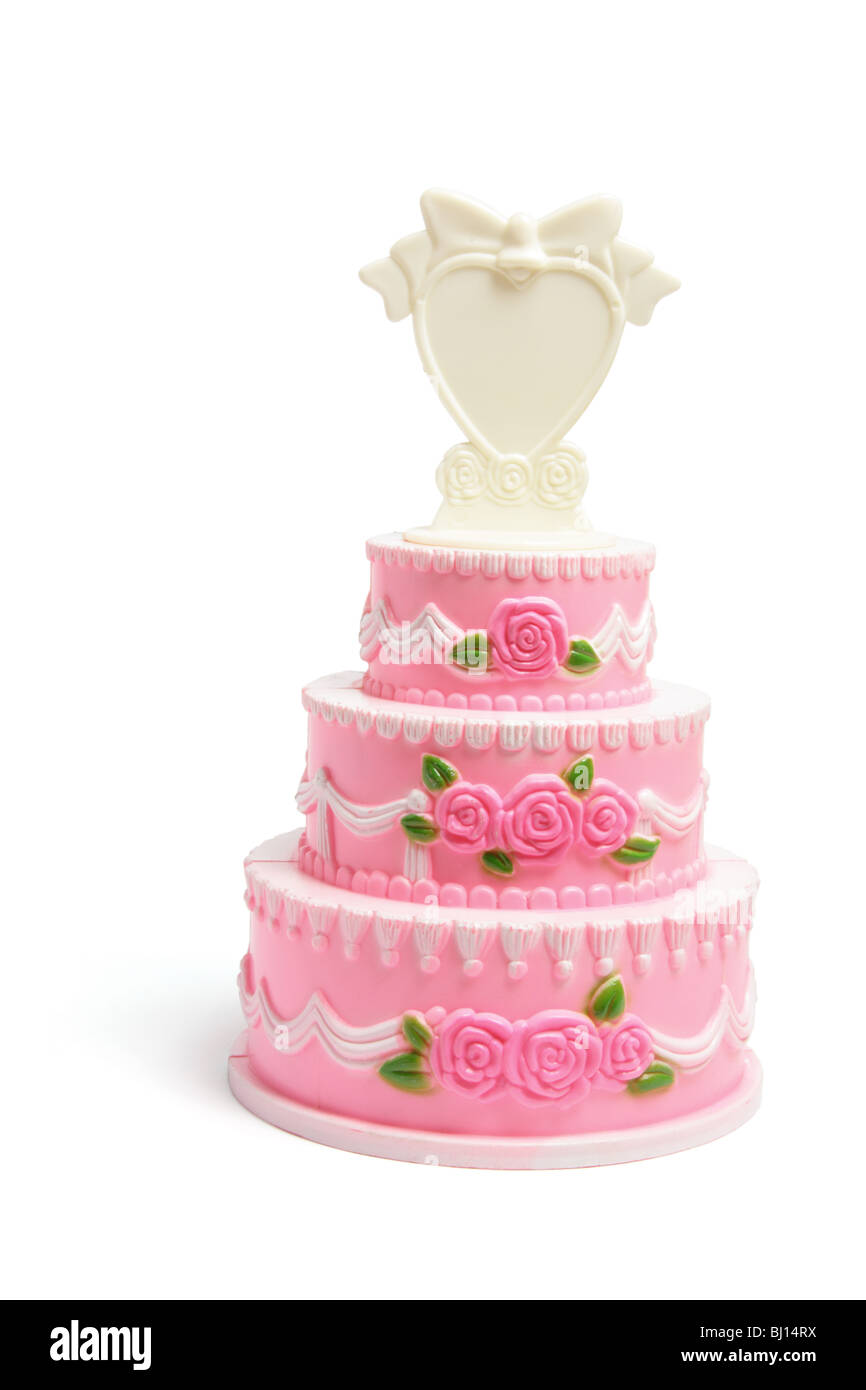 Miniature Wedding Cake Figurine Stock Photo - Alamy