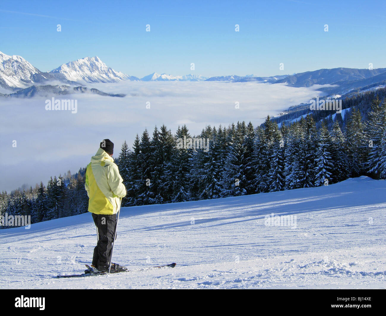 Skier in deserted landscape hi-res stock photography and images - Alamy