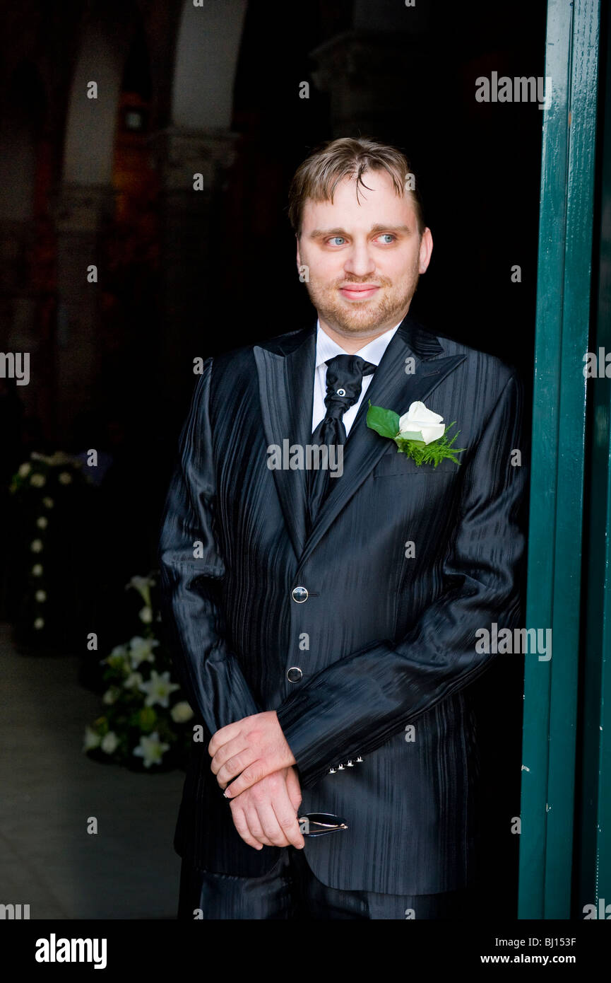 Man woman standing doorway flower hi-res stock photography and images ...