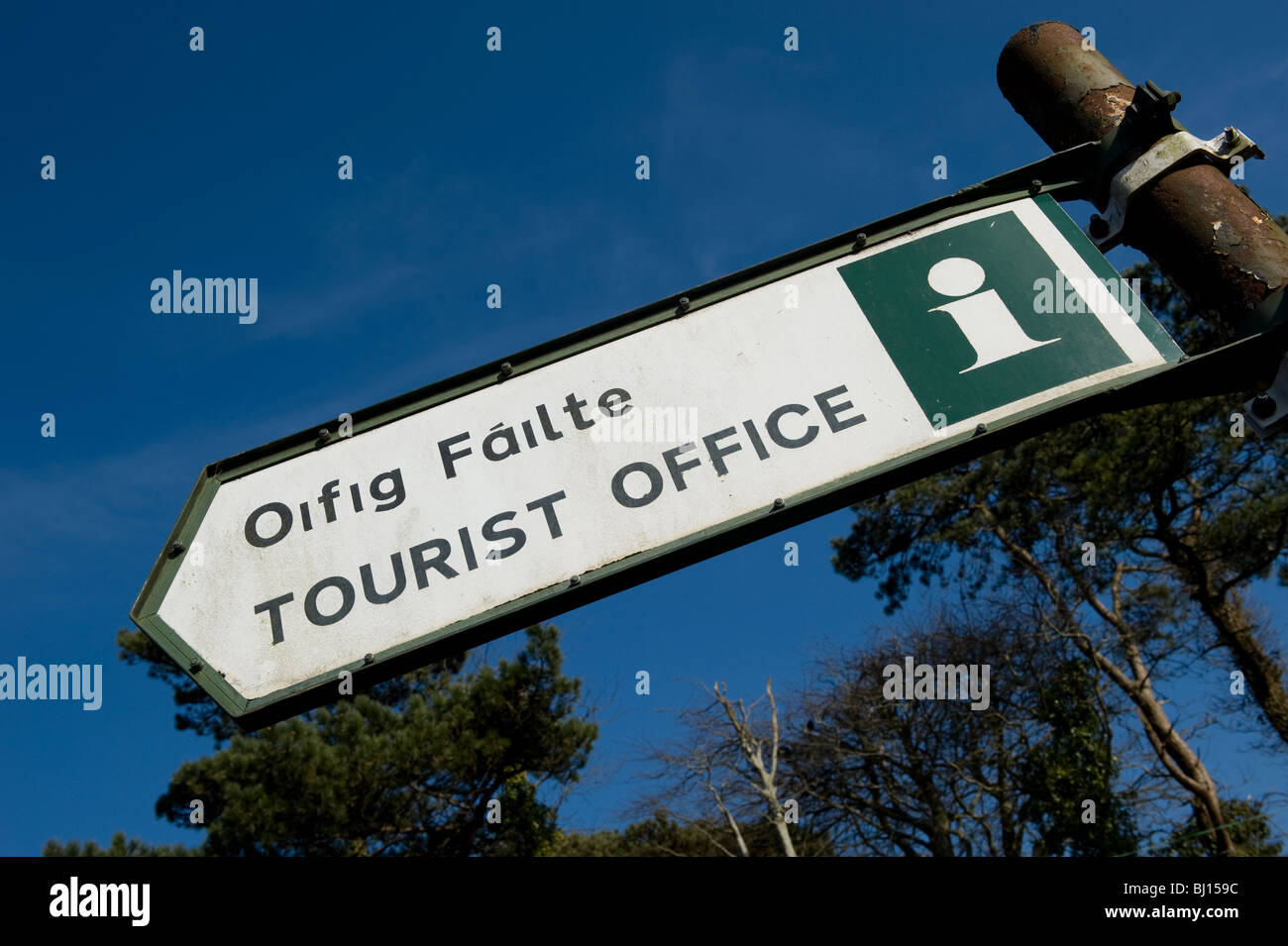 Irish tourist office sign Stock Photo - Alamy