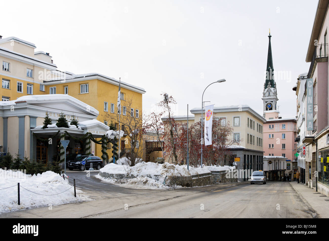 Switzerland st moritz town centre hi-res stock photography and images ...