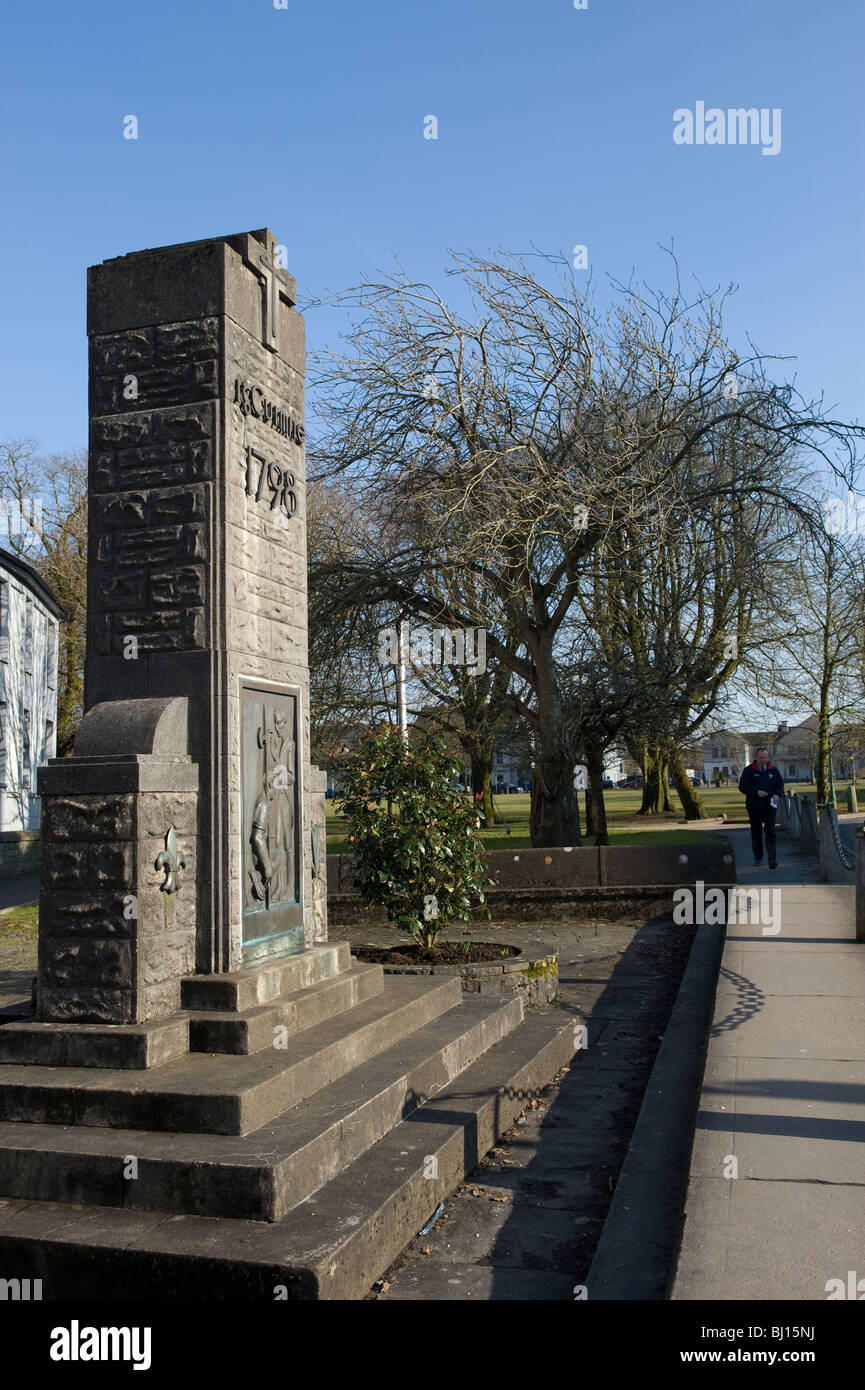 The 1798 rebellion memorial at The Mall, Castlebar, Co. Mayo, Ireland ...
