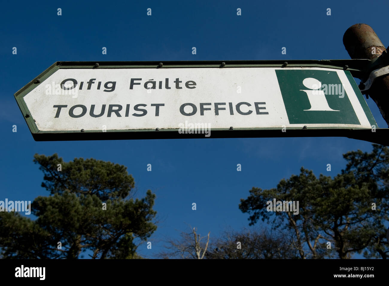 Irish tourist office sign Stock Photo - Alamy