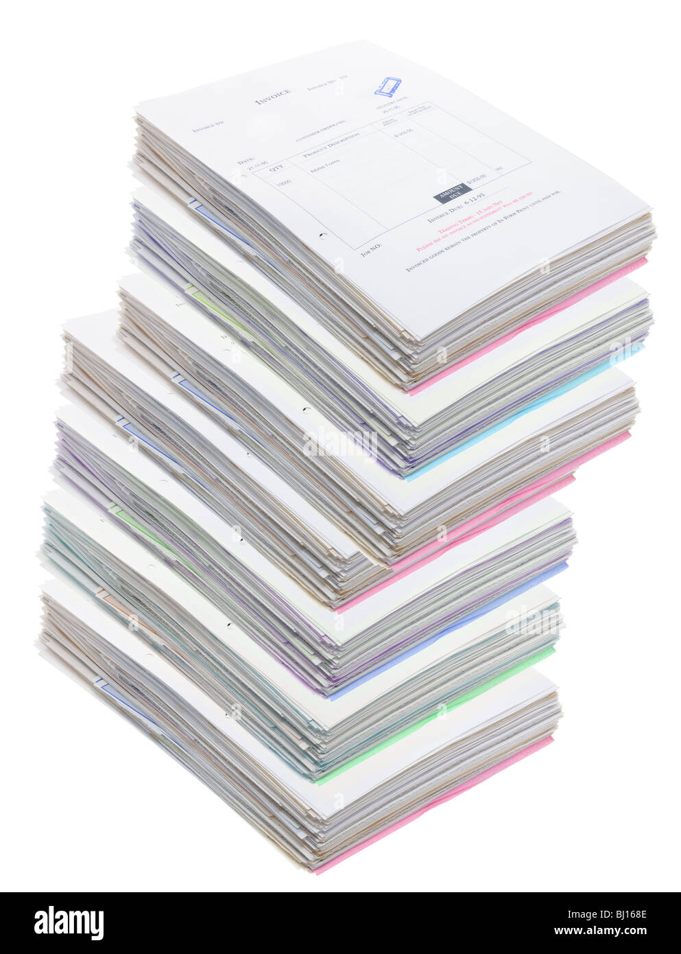 Stack of Business Documents Stock Photo - Alamy