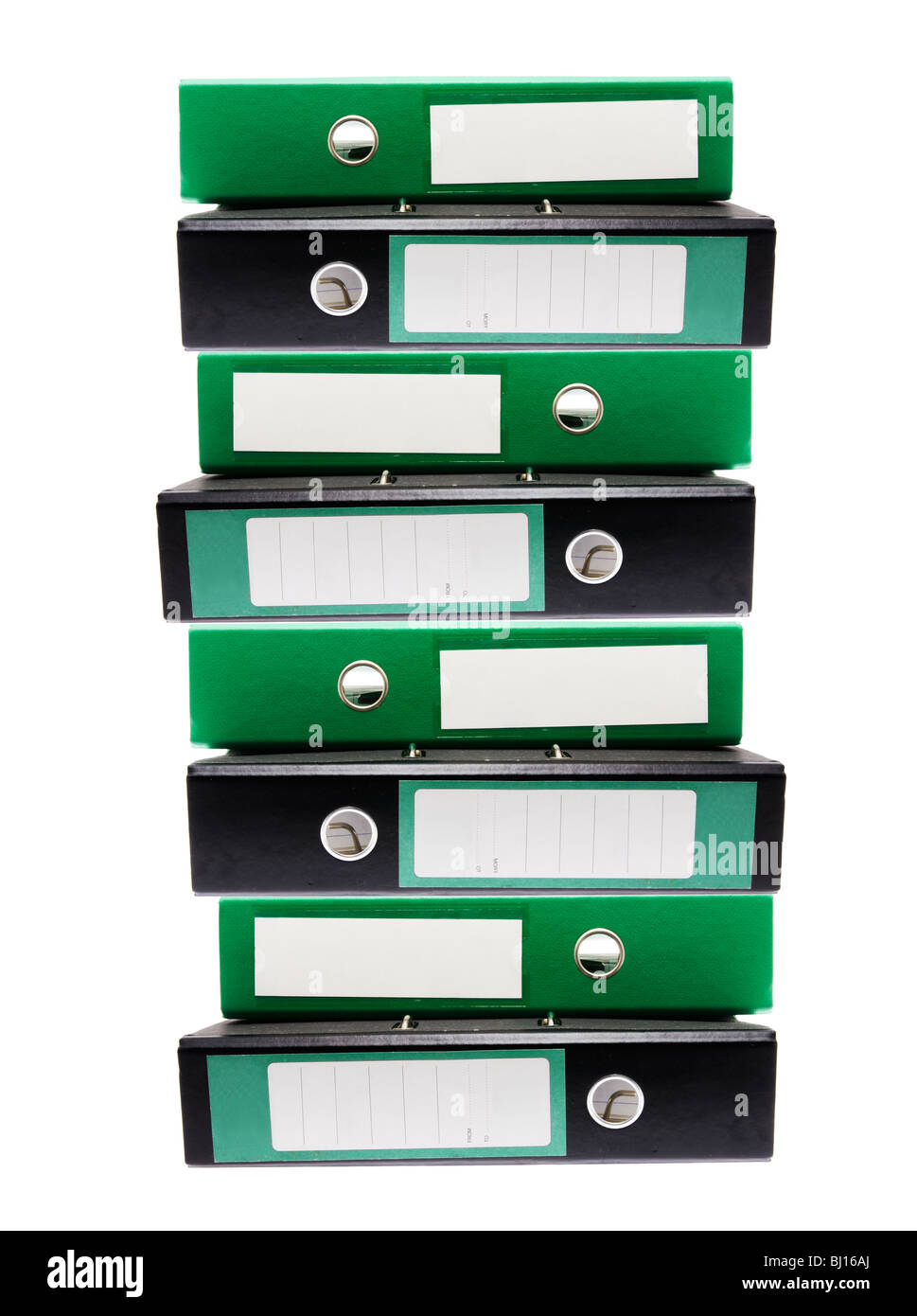 Stack of Ring Binders Stock Photo - Alamy