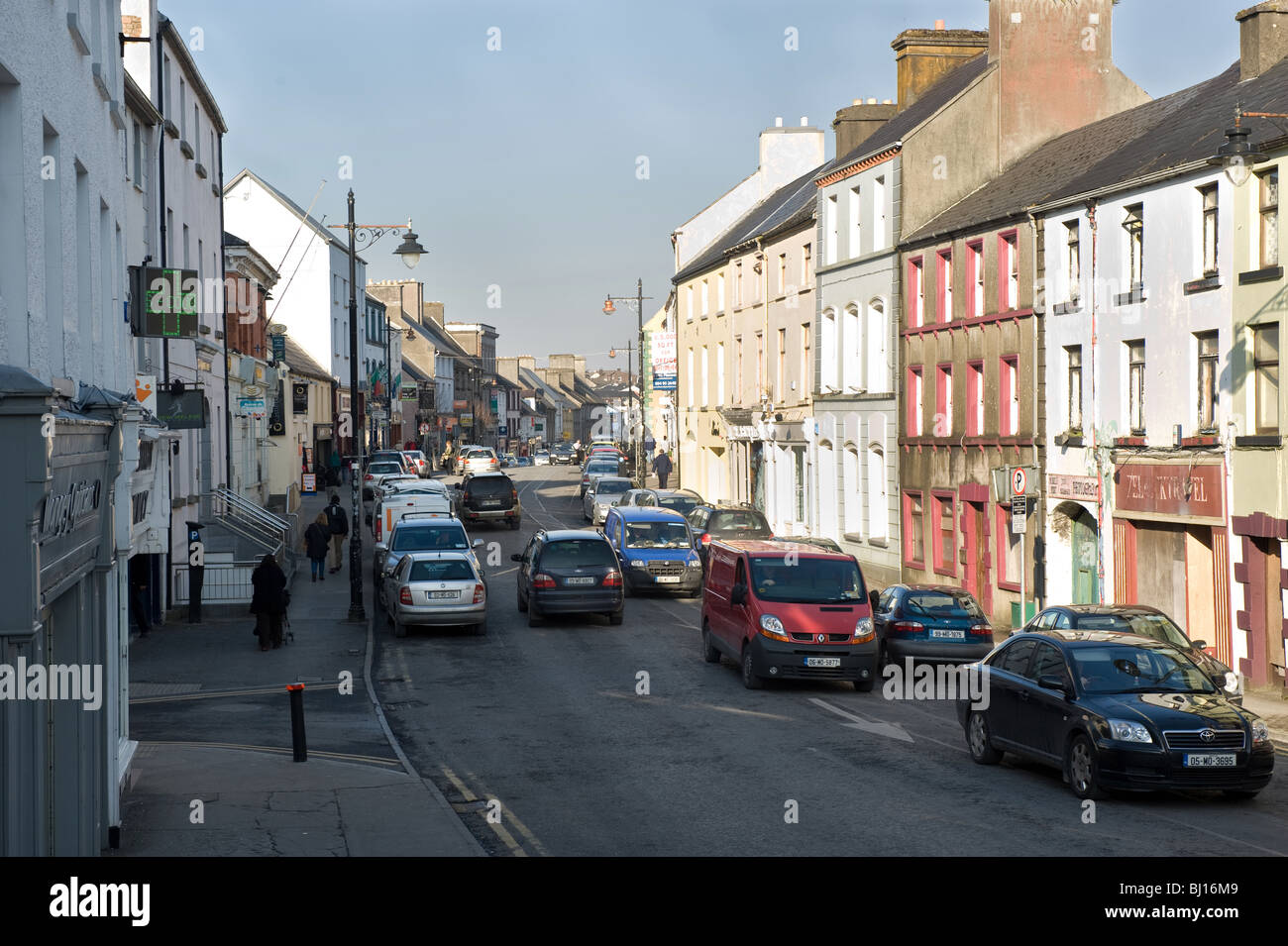 Ellison Street looking towards Market Street, Castlebar, Co. Mayo Stock ...